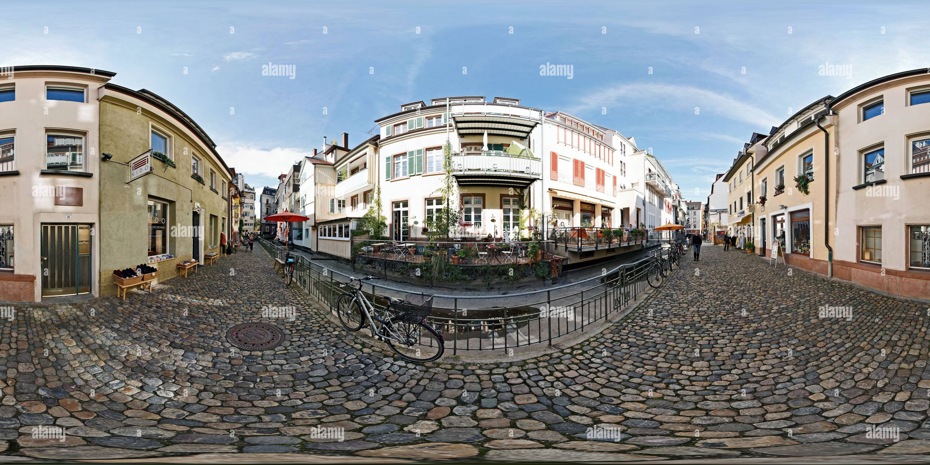 360° view of Fischerau, Freiburg, Breisgau - Alamy