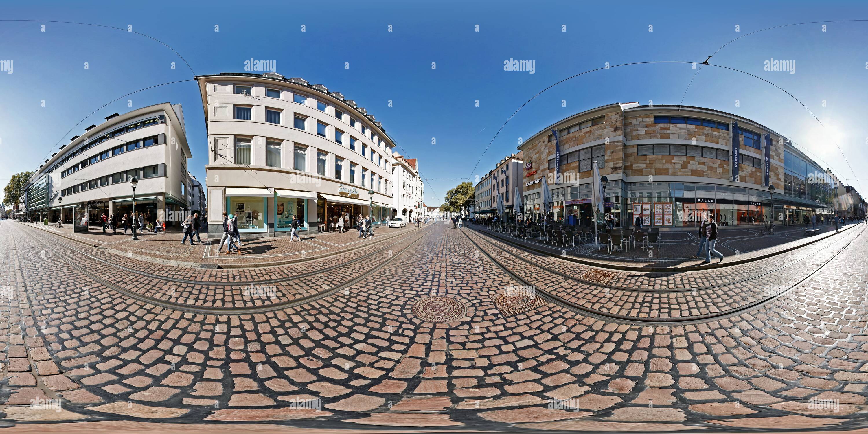 360° view of Kaiser-Joseph-Straße, Ecke Wasserstraße, Freiburg ...