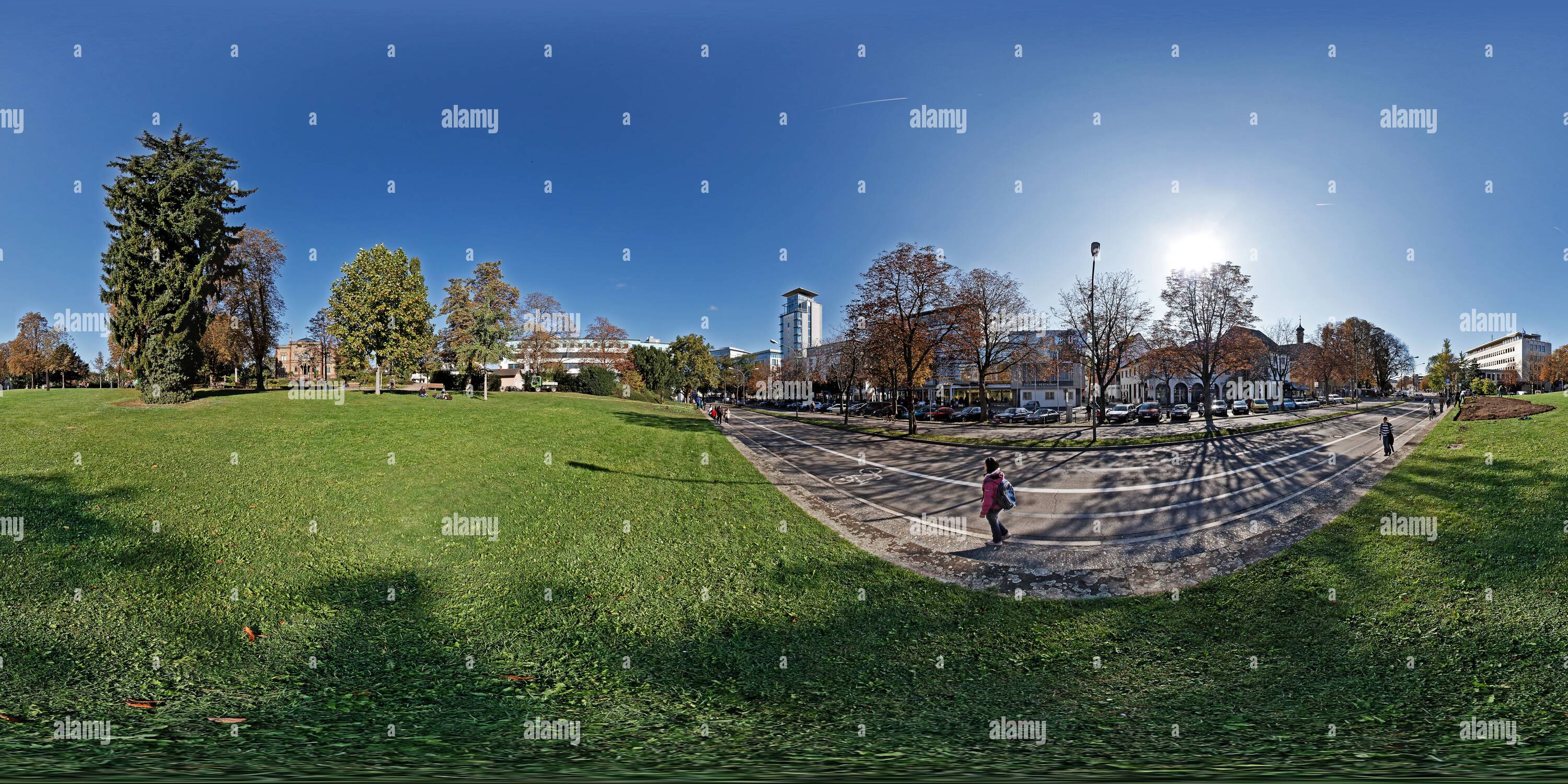 360° view of Colombi-Park, Freiburg, Breisgau - Alamy
