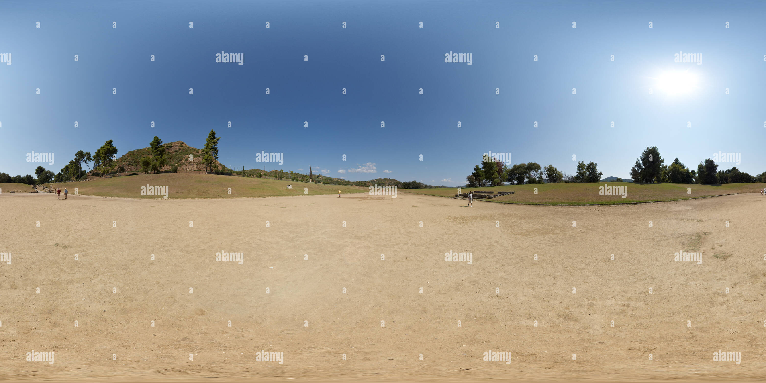 360° view of Olympia. The stadium - Alamy