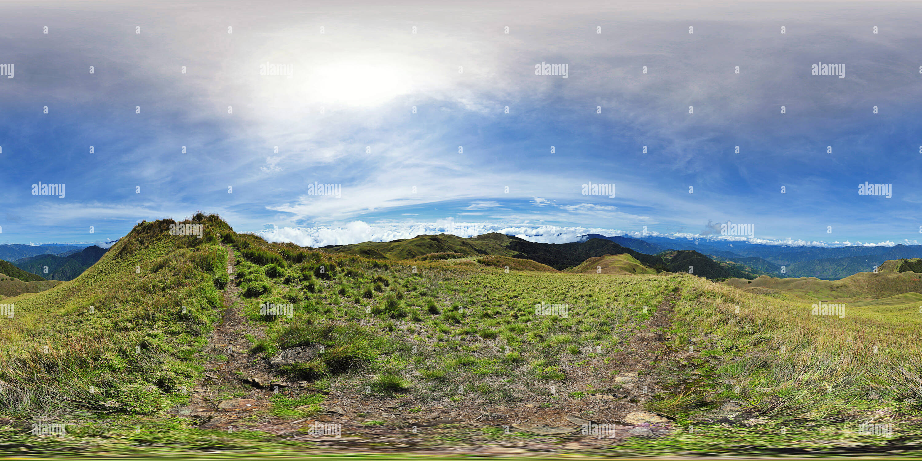 360° view of Mt Pulag Approaching The Summit - Alamy
