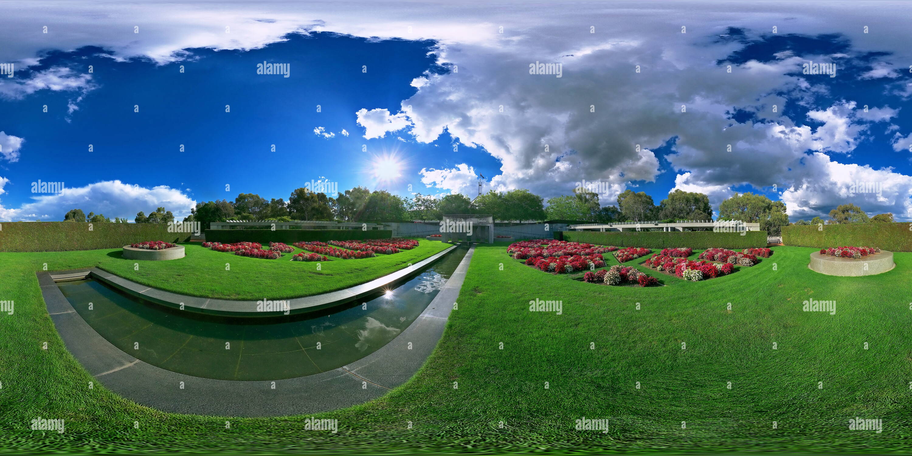 360° view of Canberra - House Of Representatives Formal Gardens - Alamy