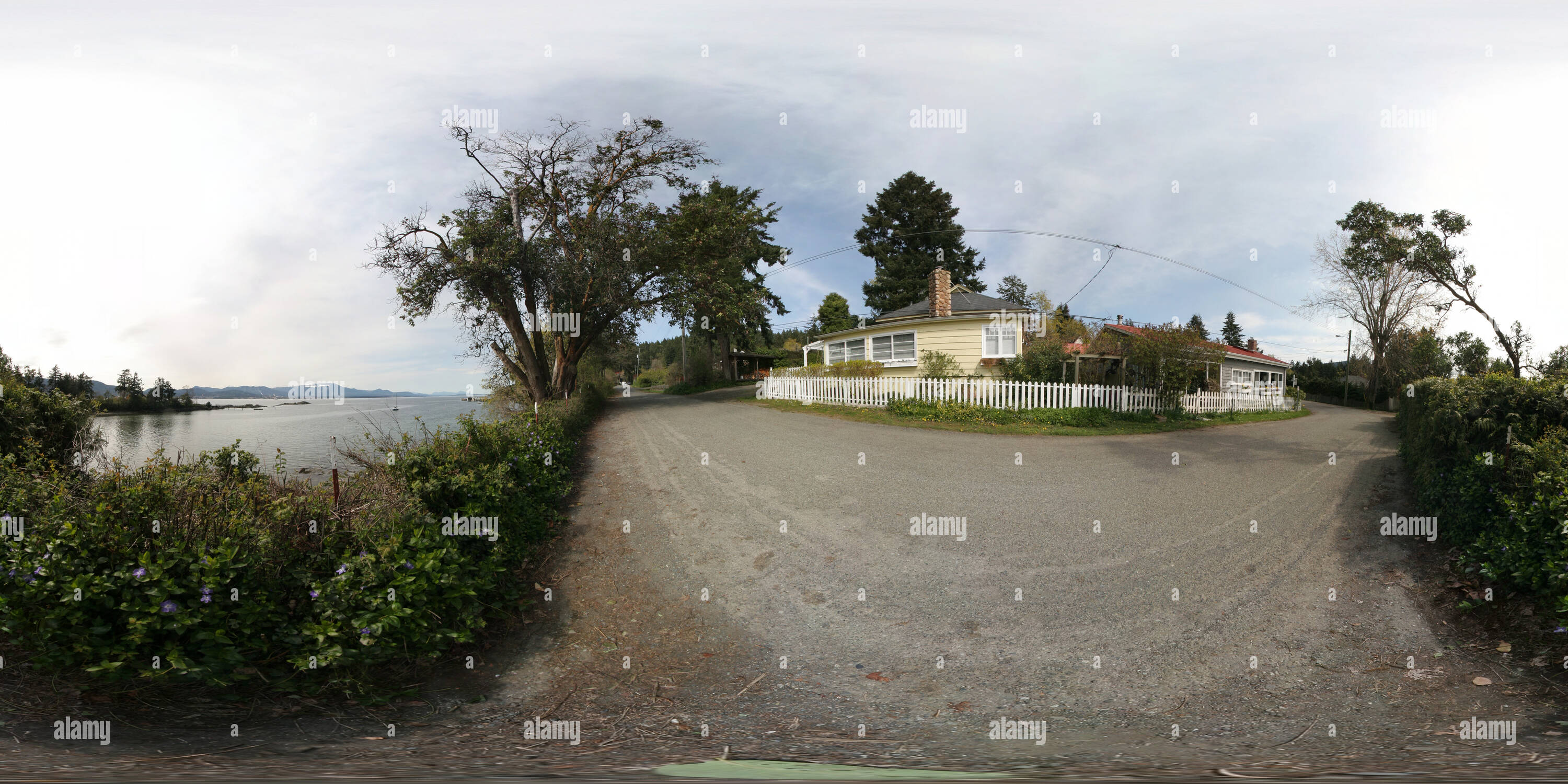 360° view of Vesuvius Bay from Langley Road, Salt Spring Island, B.C ...