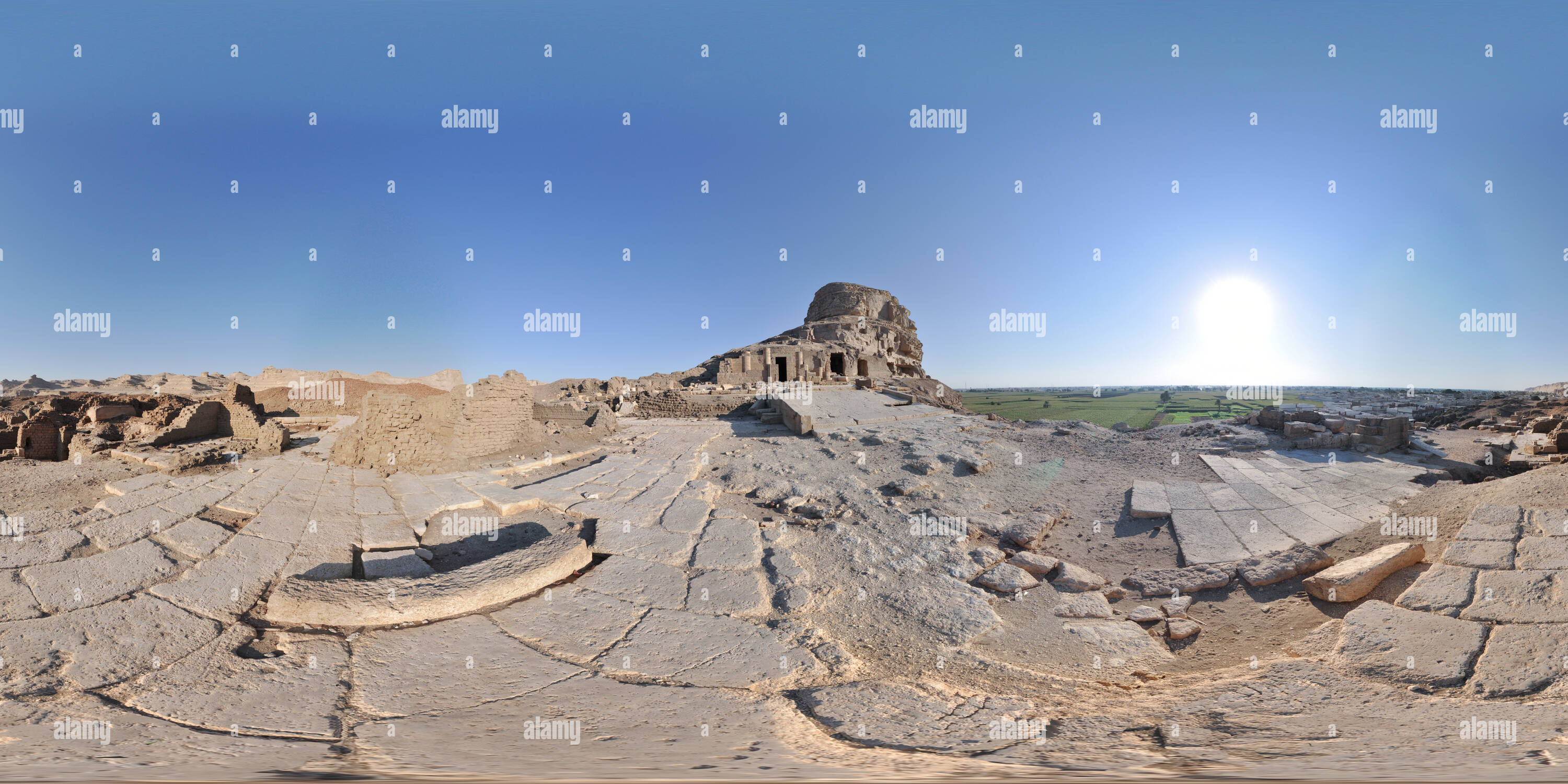 360° view of Western Temple (Nero Temple - Alamy