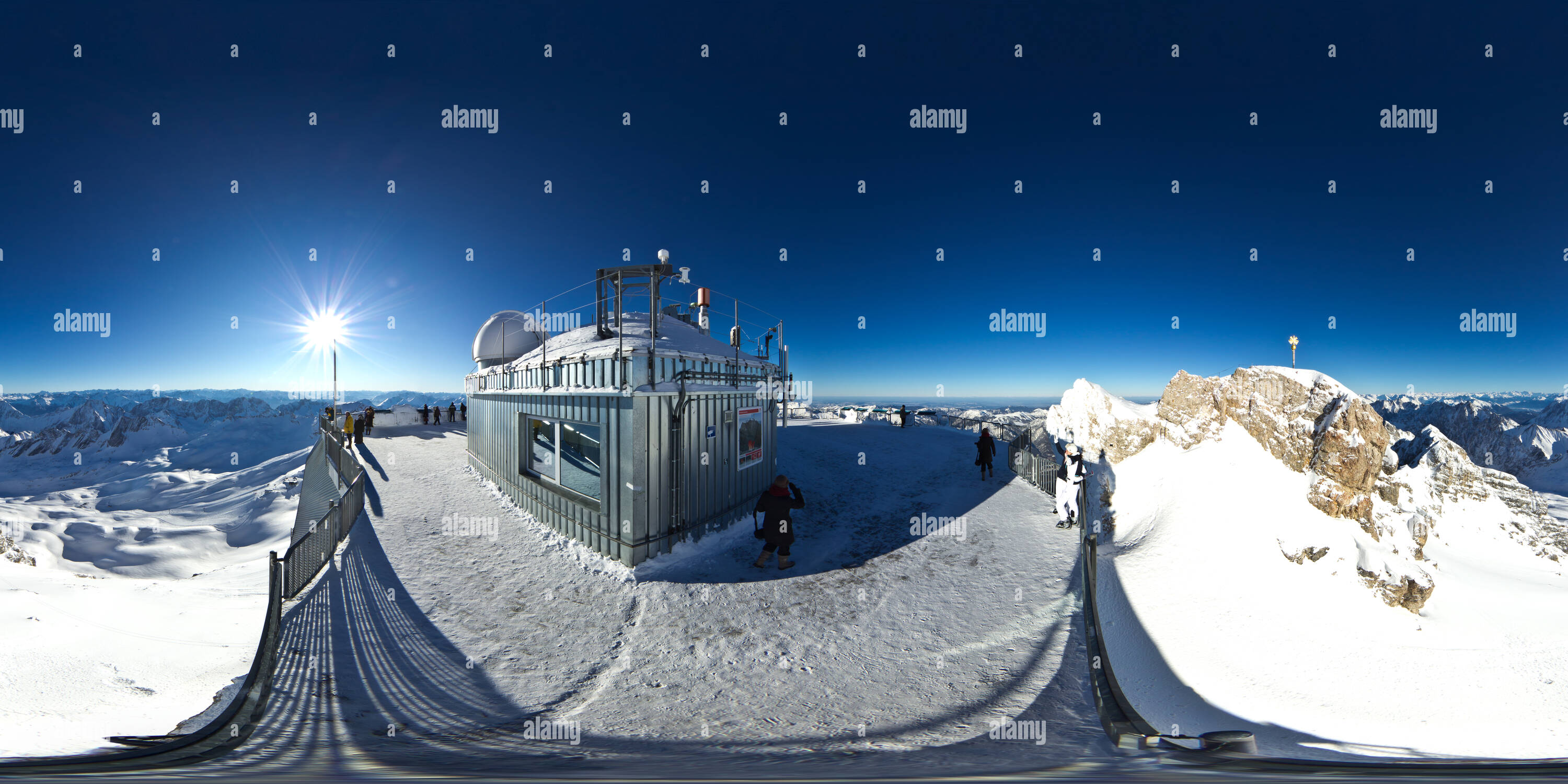360° view of Zugspitze - Top of Germany - Alamy