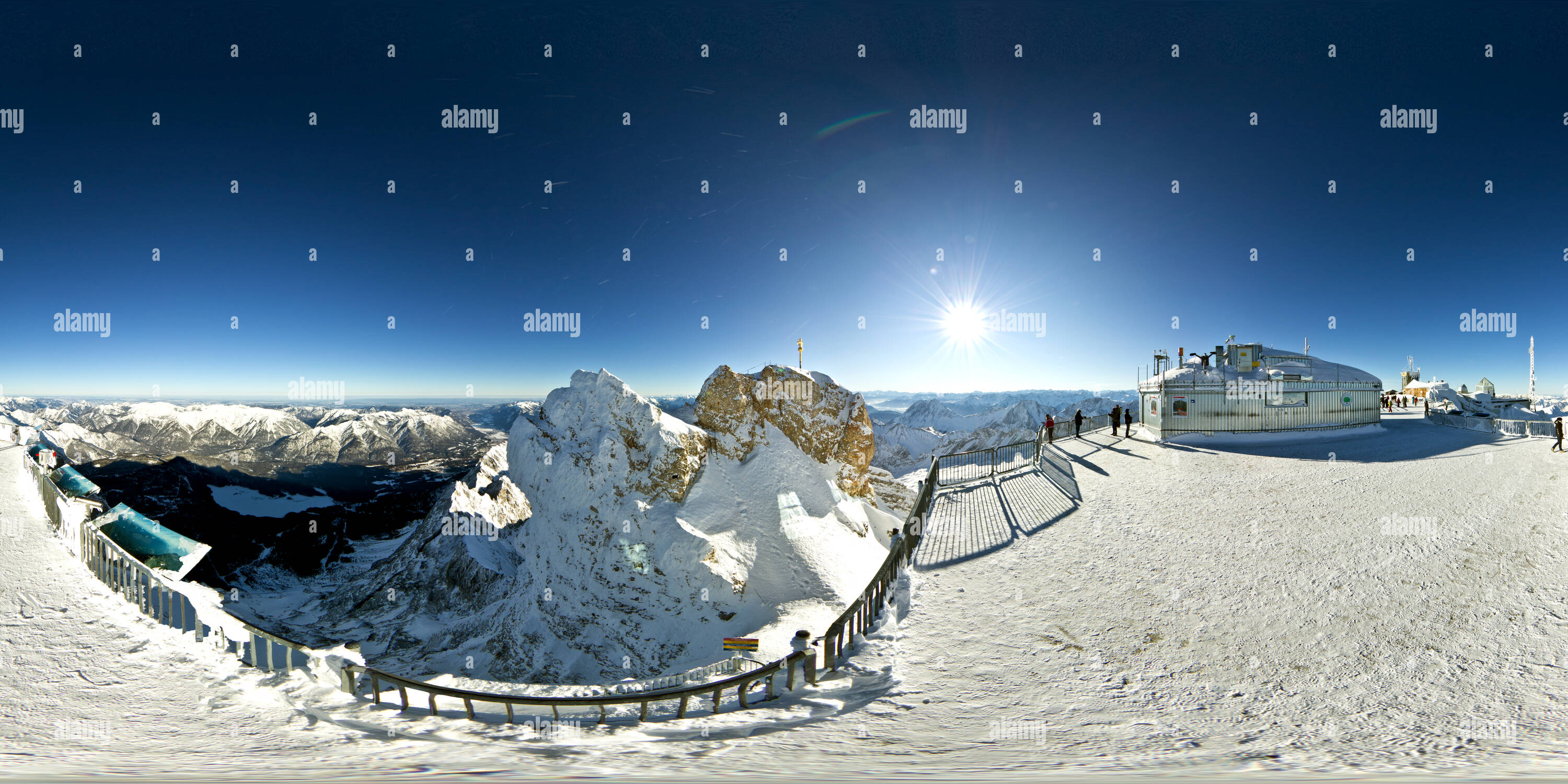 360° view of Zugspitze - Top of Germany - Alamy
