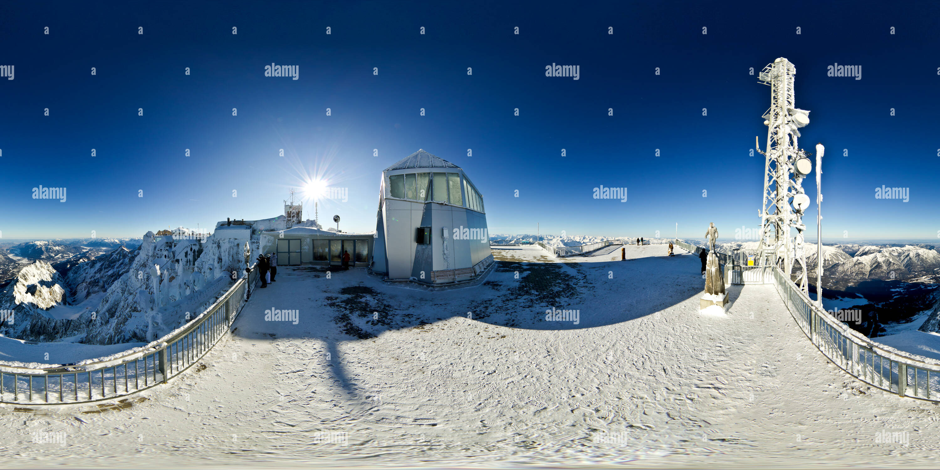 360° view of Zugspitze - Top of Germany - Alamy
