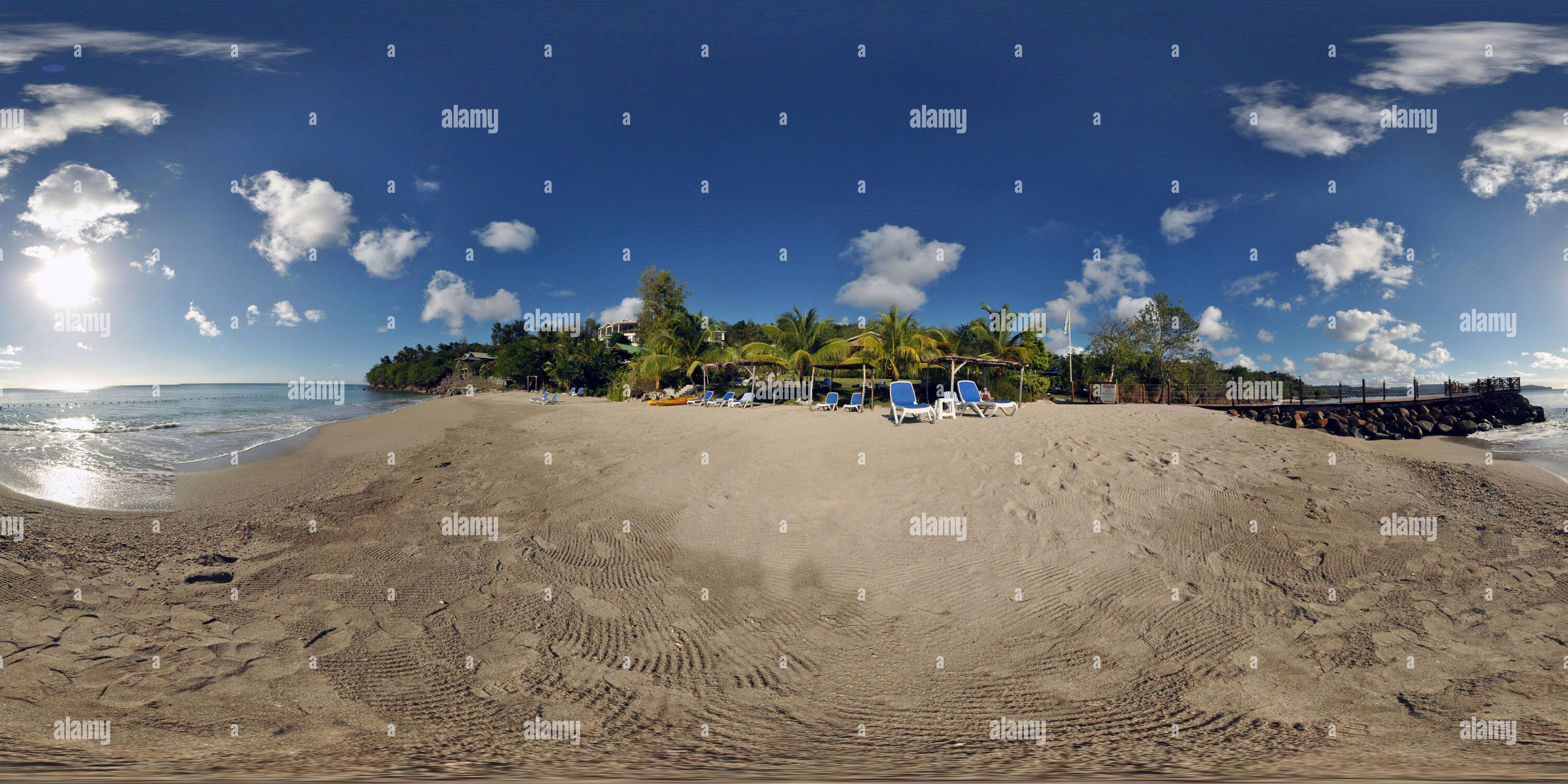 360° view of Calabash Cove Beach - Alamy