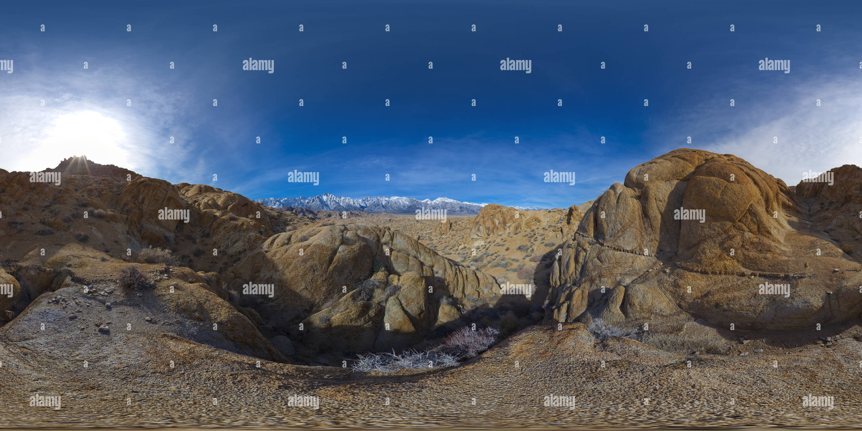 360° view of Alabama Hills 02 - Alamy