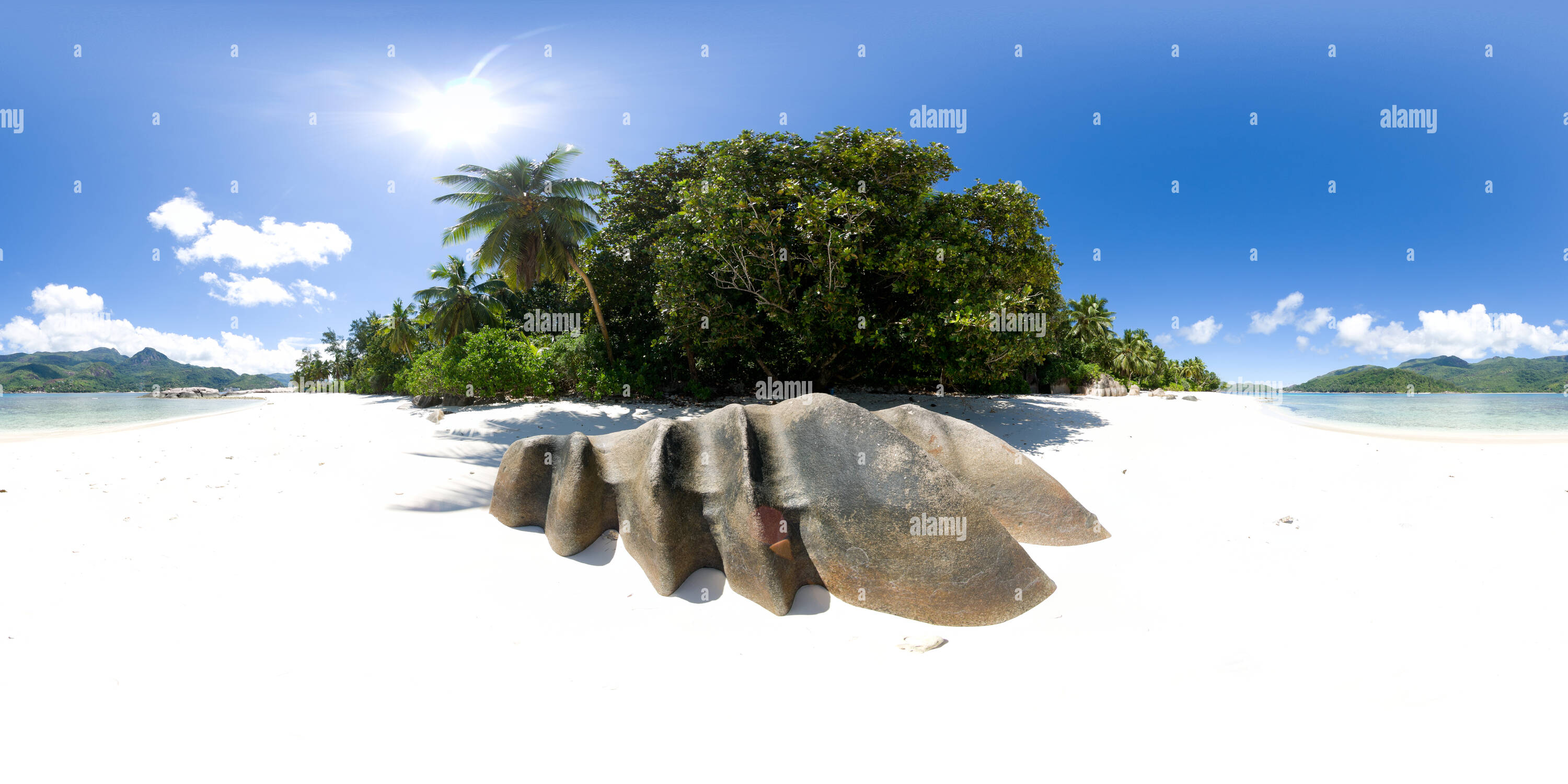 360° view of Ile Therese, Seychelles, Mahe - Alamy