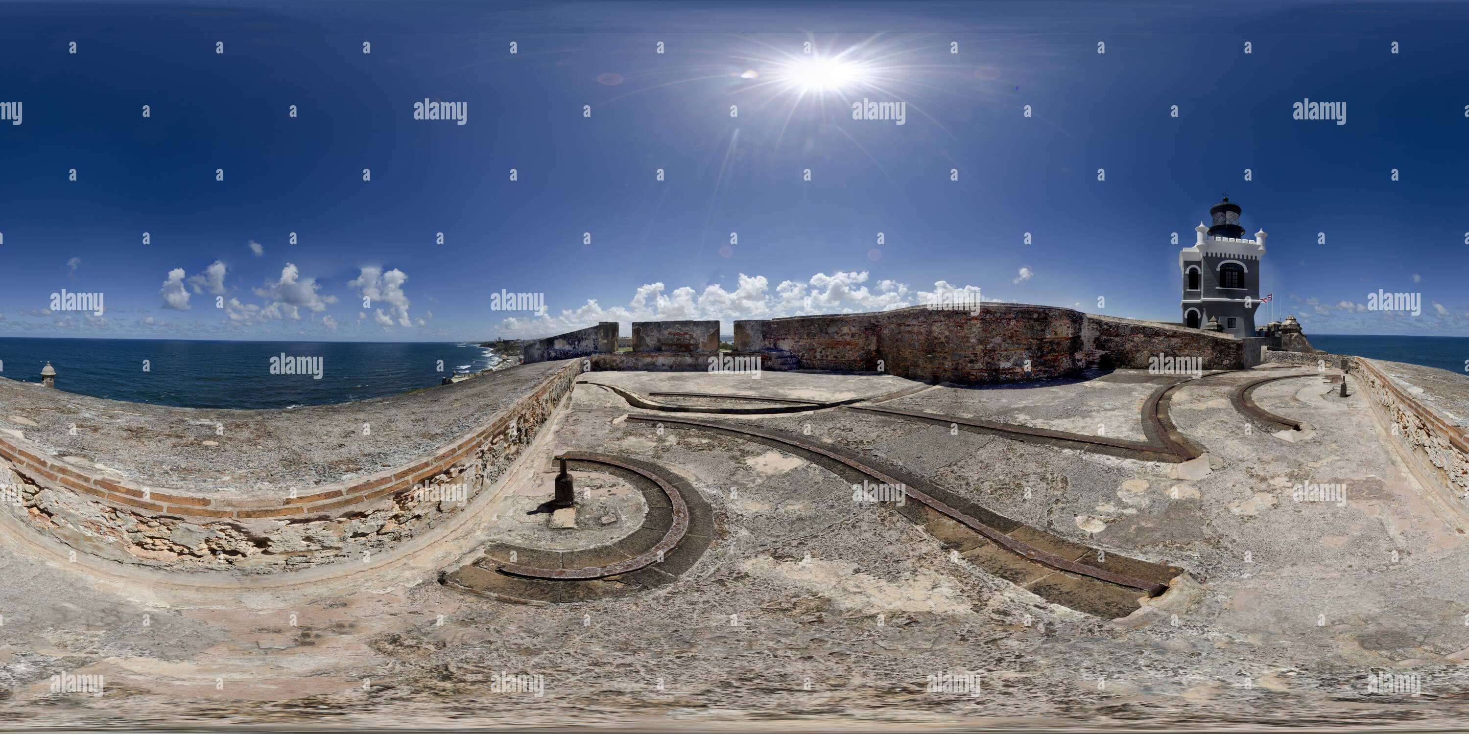 360° view of EL MORRO CASTLE (1 - Alamy