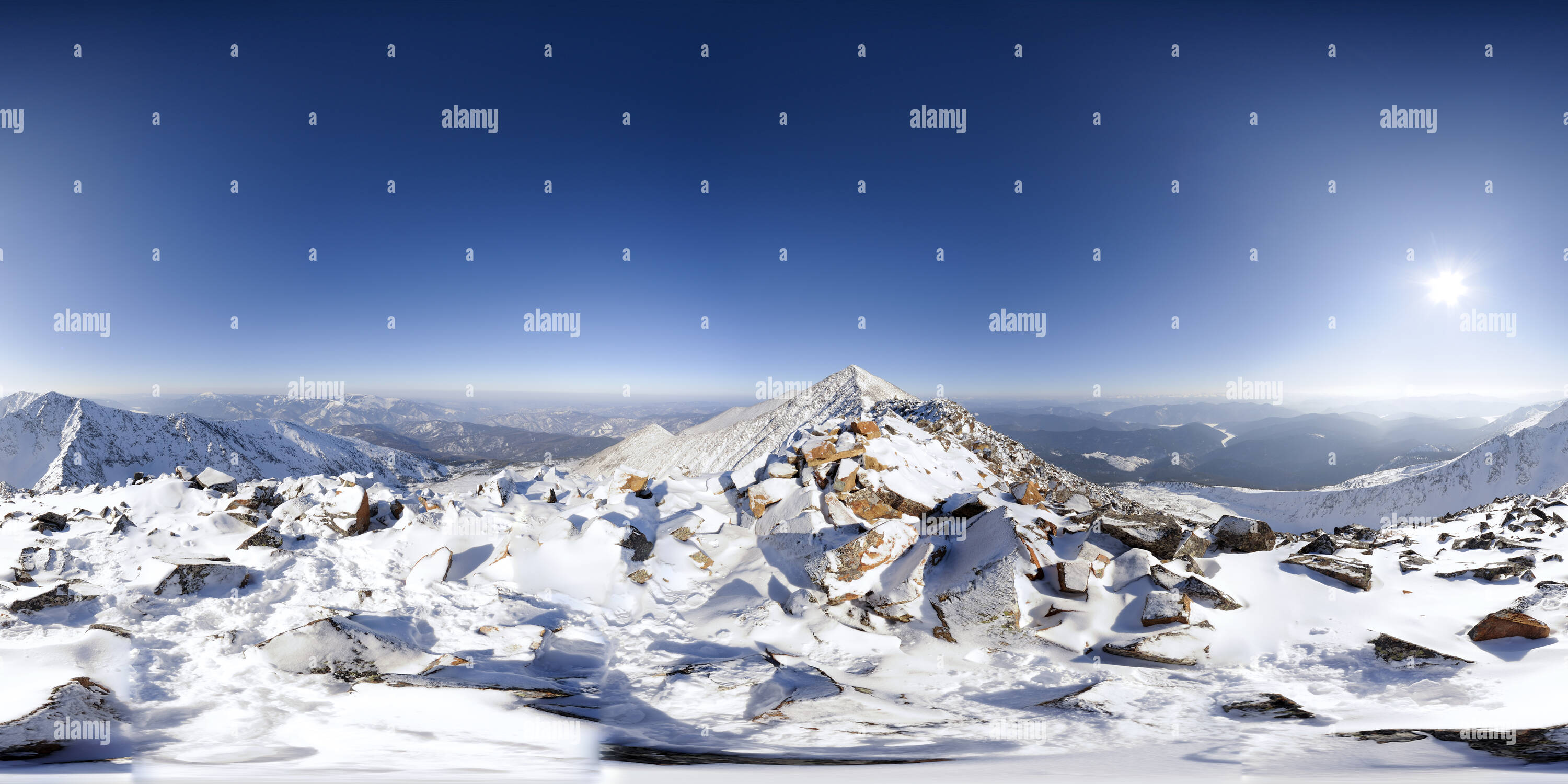 360° view of Small Borus in winter - Alamy