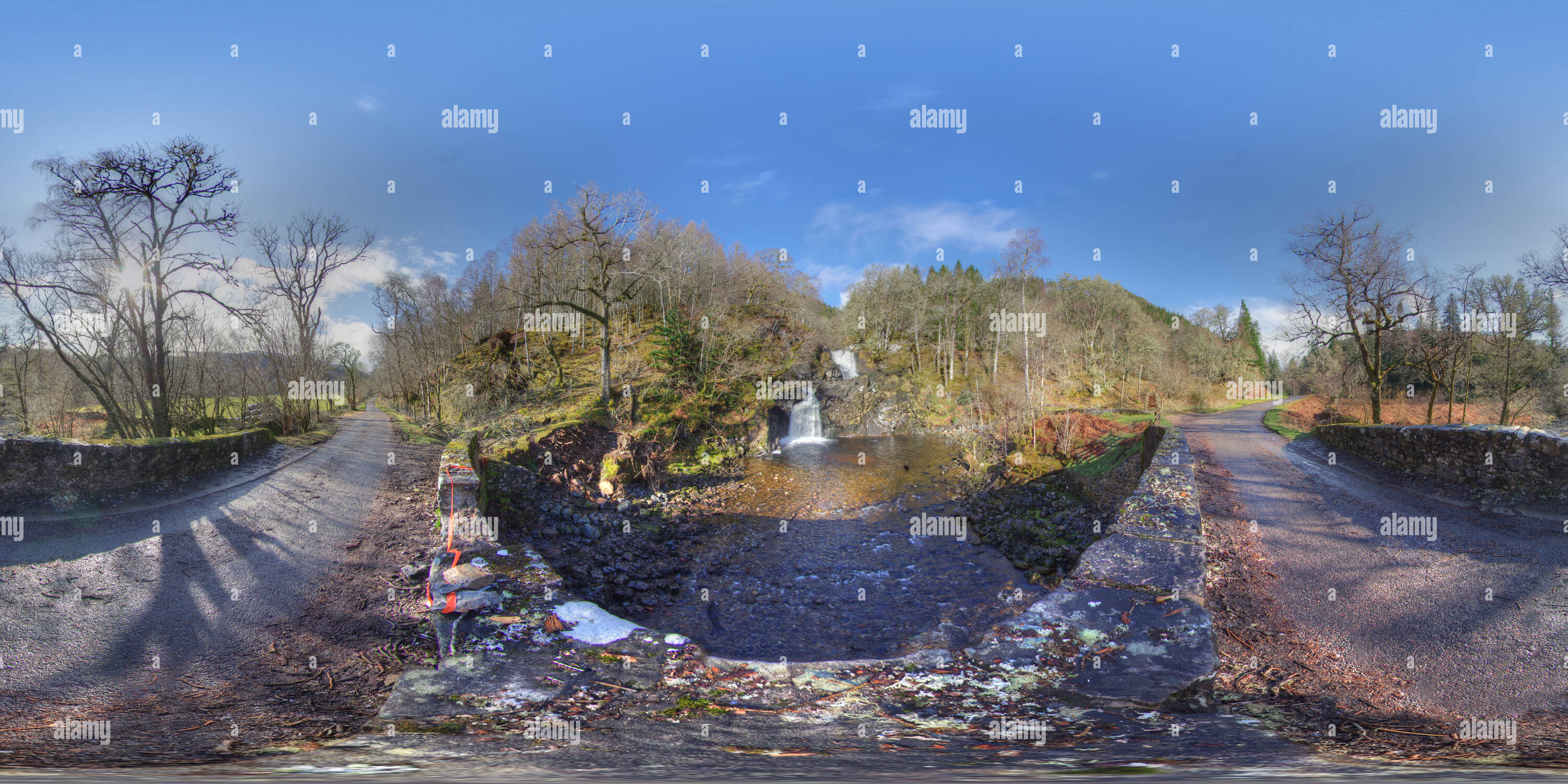 360° view of Eas Chia-aig Falls , Achnacarry , Scotland - Alamy