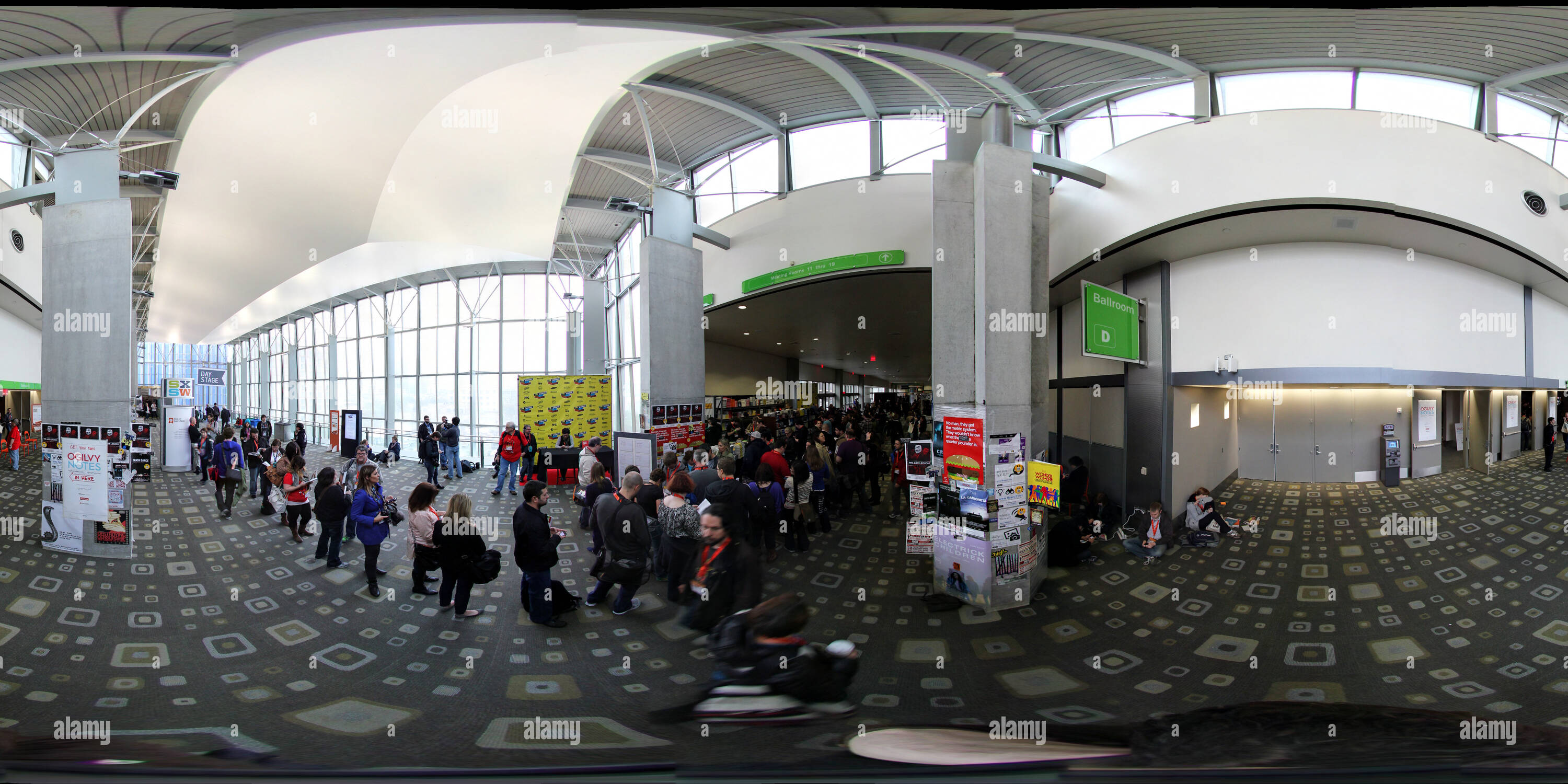 360° view of SXSW 2012 - Inside Austin Convention Center - 4 - Alamy