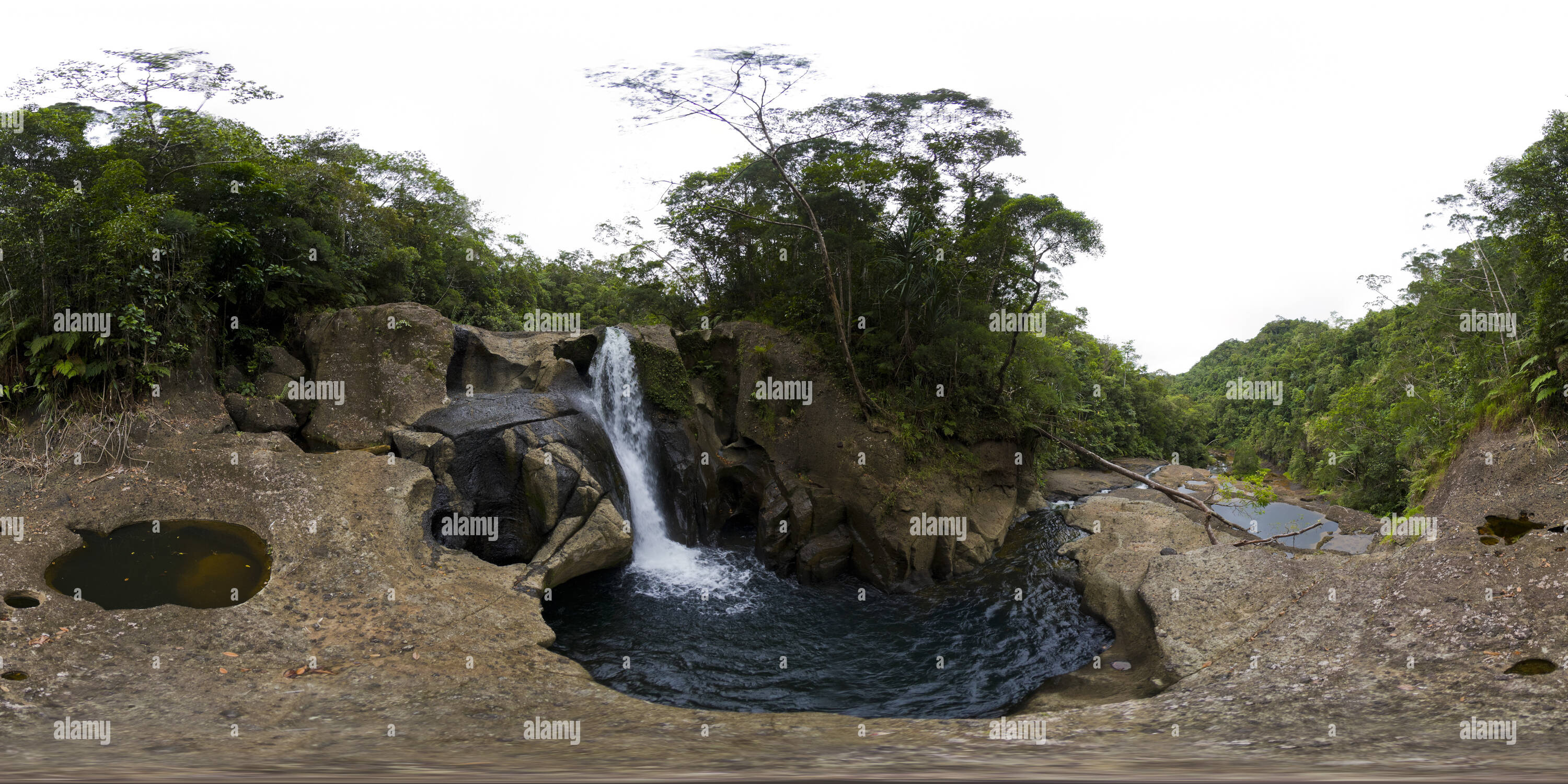 360° view of Wailoku Falls in Suva, Fiji - Alamy