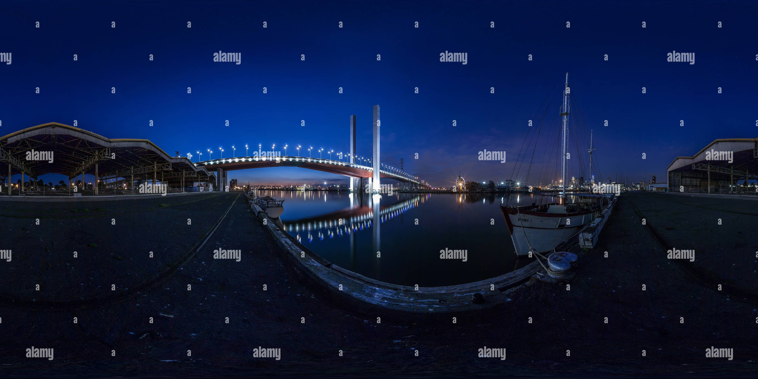 360° view of Bolte Bridge: Melbourne Victoria Australia, June 16, 2009 ...