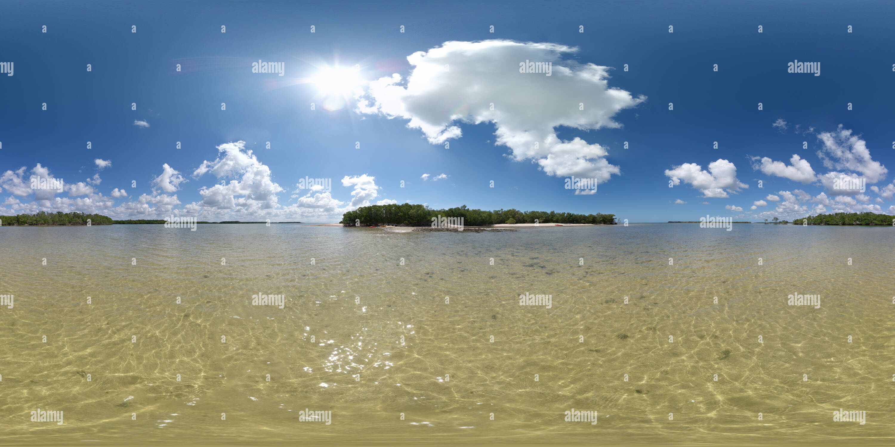 360° view of Kingston Key, Everglades National Park, Florida, USA - Alamy