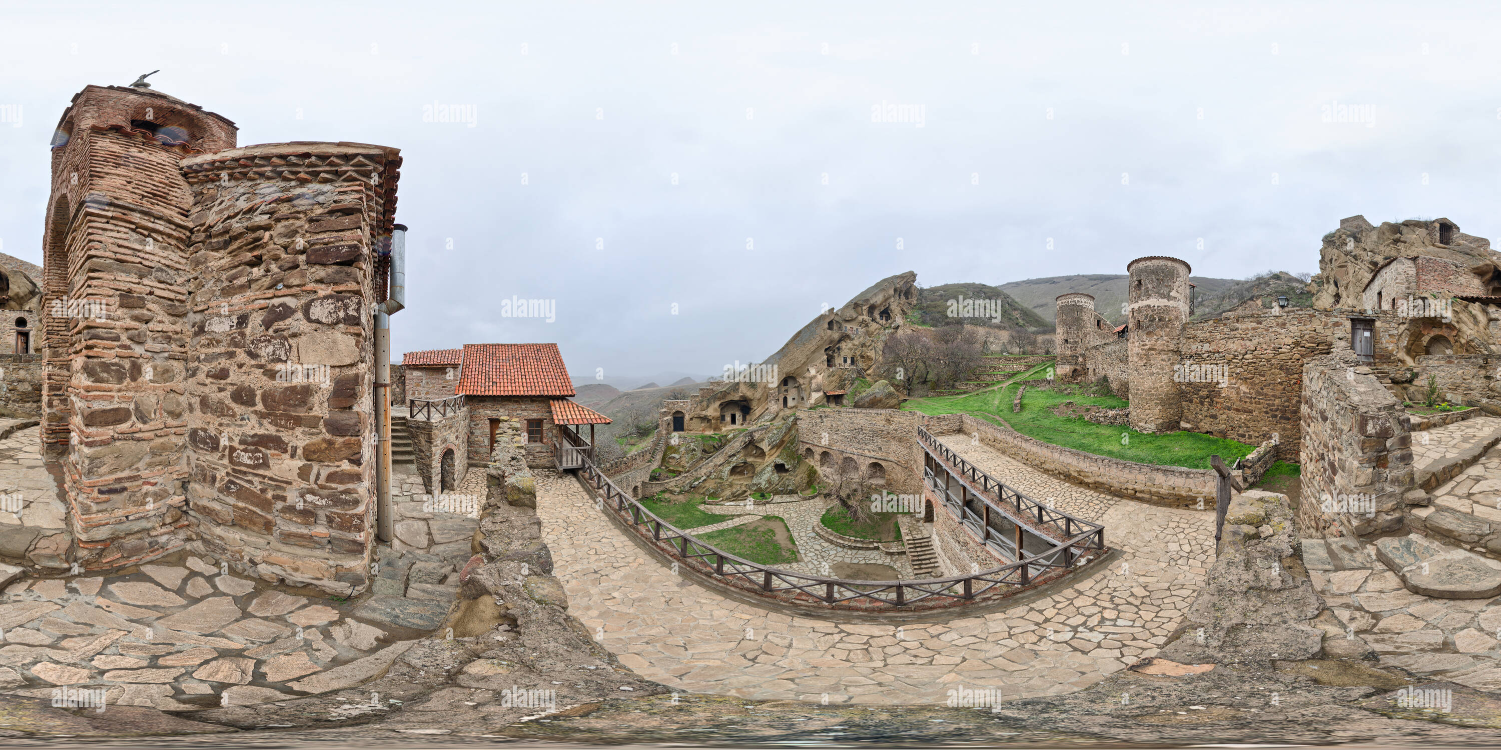 360° view of David Gareja monastery complex - Alamy