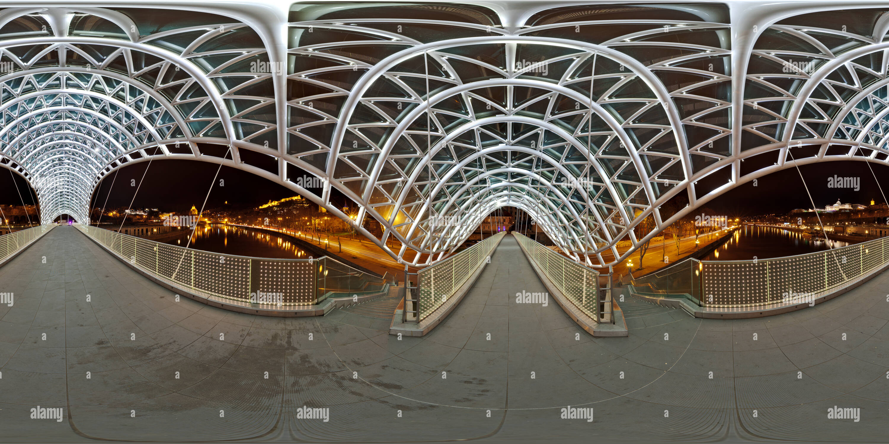 360° view of The Bridge of Peace - Alamy