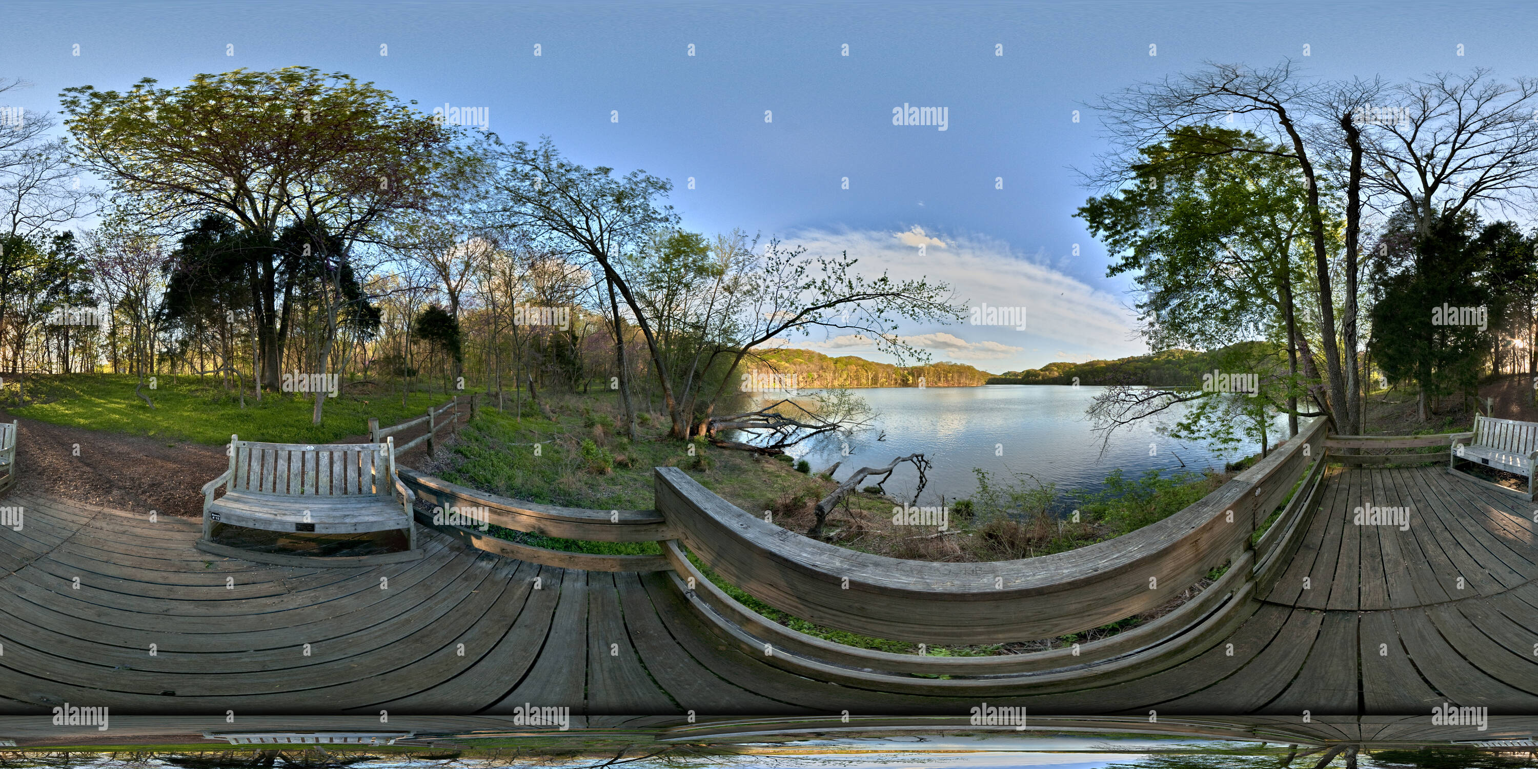 360° view of Lake Trail, Radnor Lake State Natural Area - Alamy