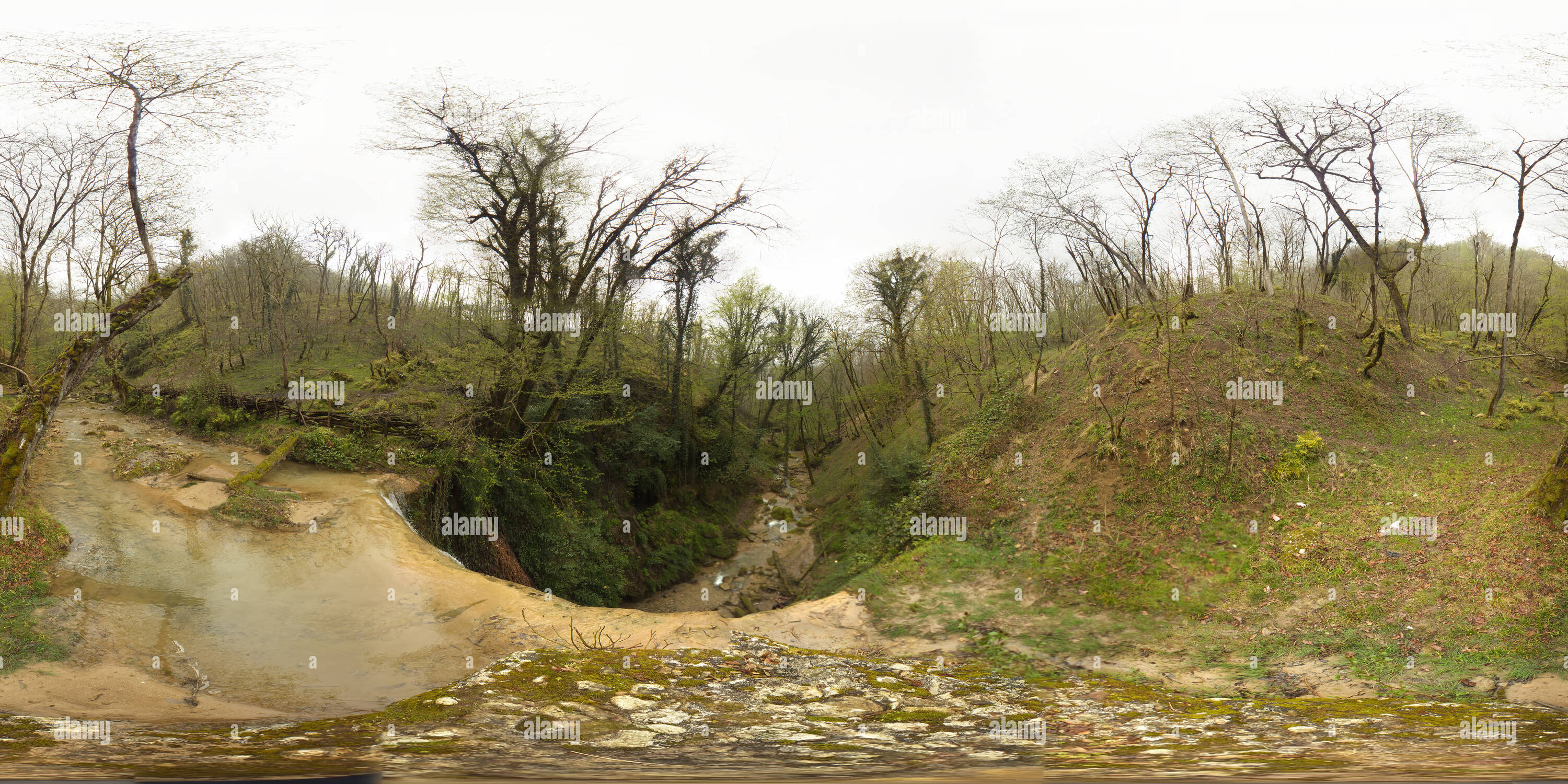 360° view of Top of Ghoran Nefar Falls - Alamy