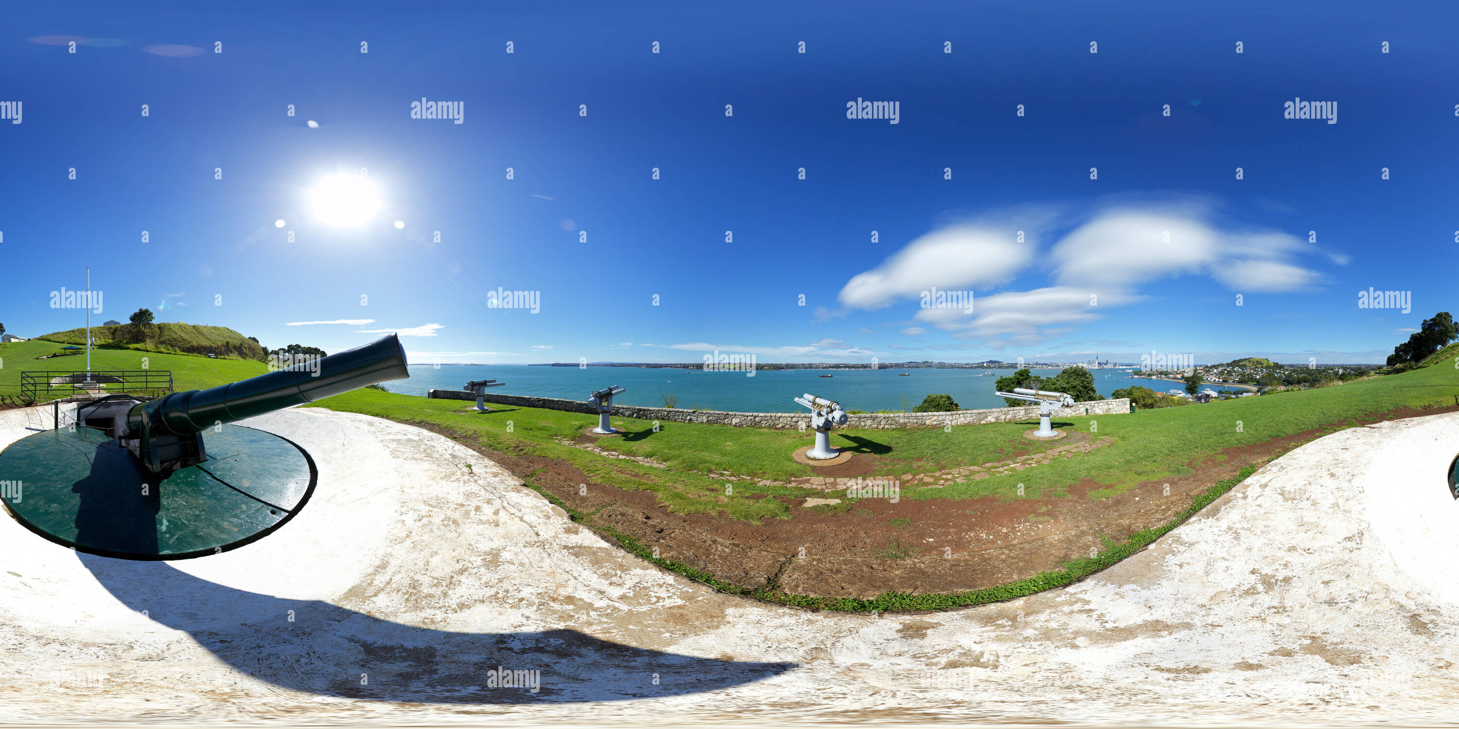 360° view of North Head Canons - Alamy