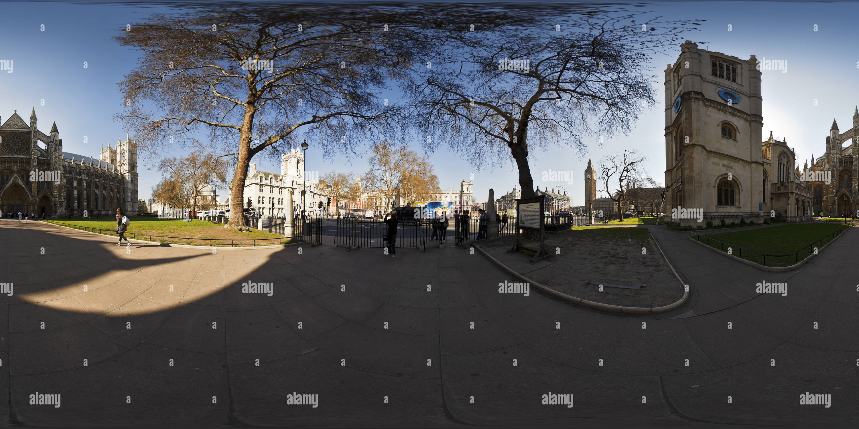 360° view of westminster abbey in london - Alamy