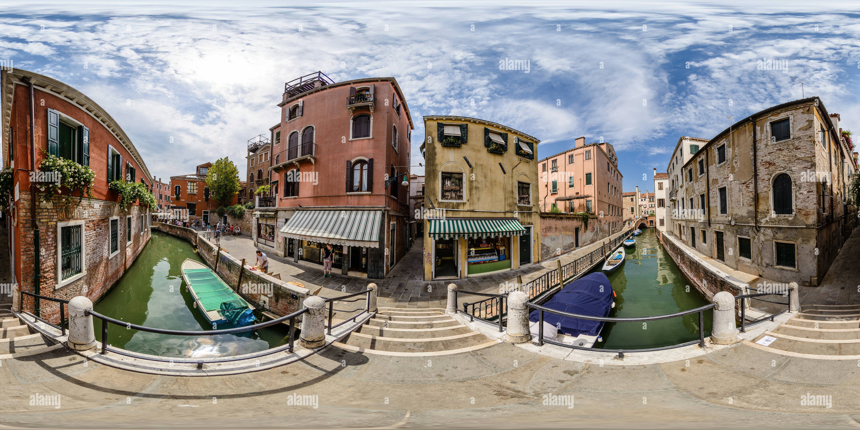 360° view of Venice - Ponte del Squero - Alamy
