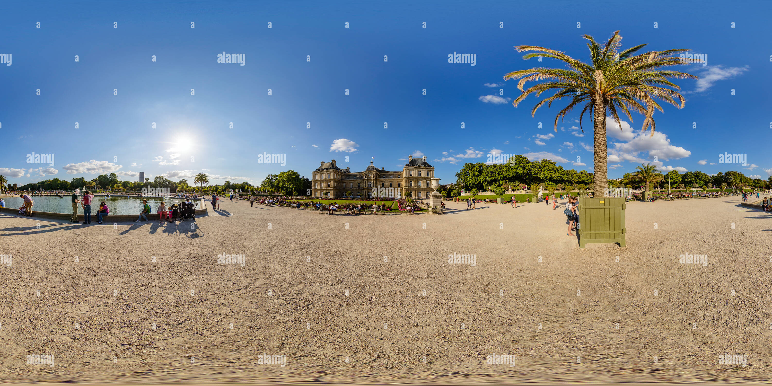 360° view of Paris - Jardin du Luxembourg - Alamy