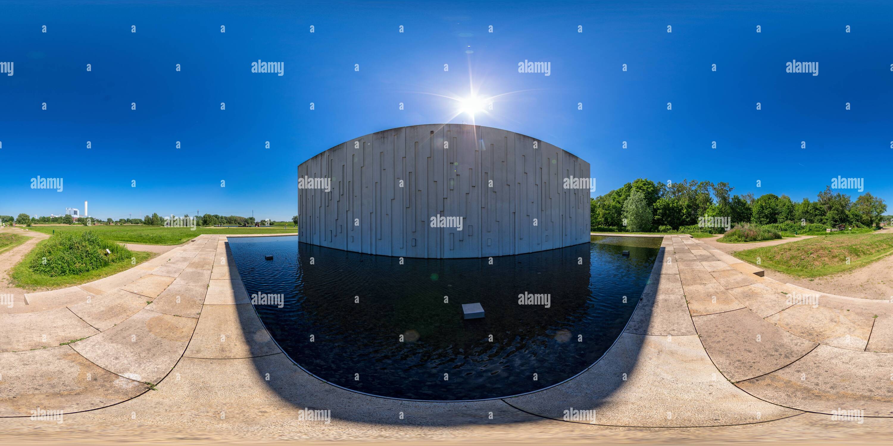 360° view of Museum building on kaltehofe - Alamy