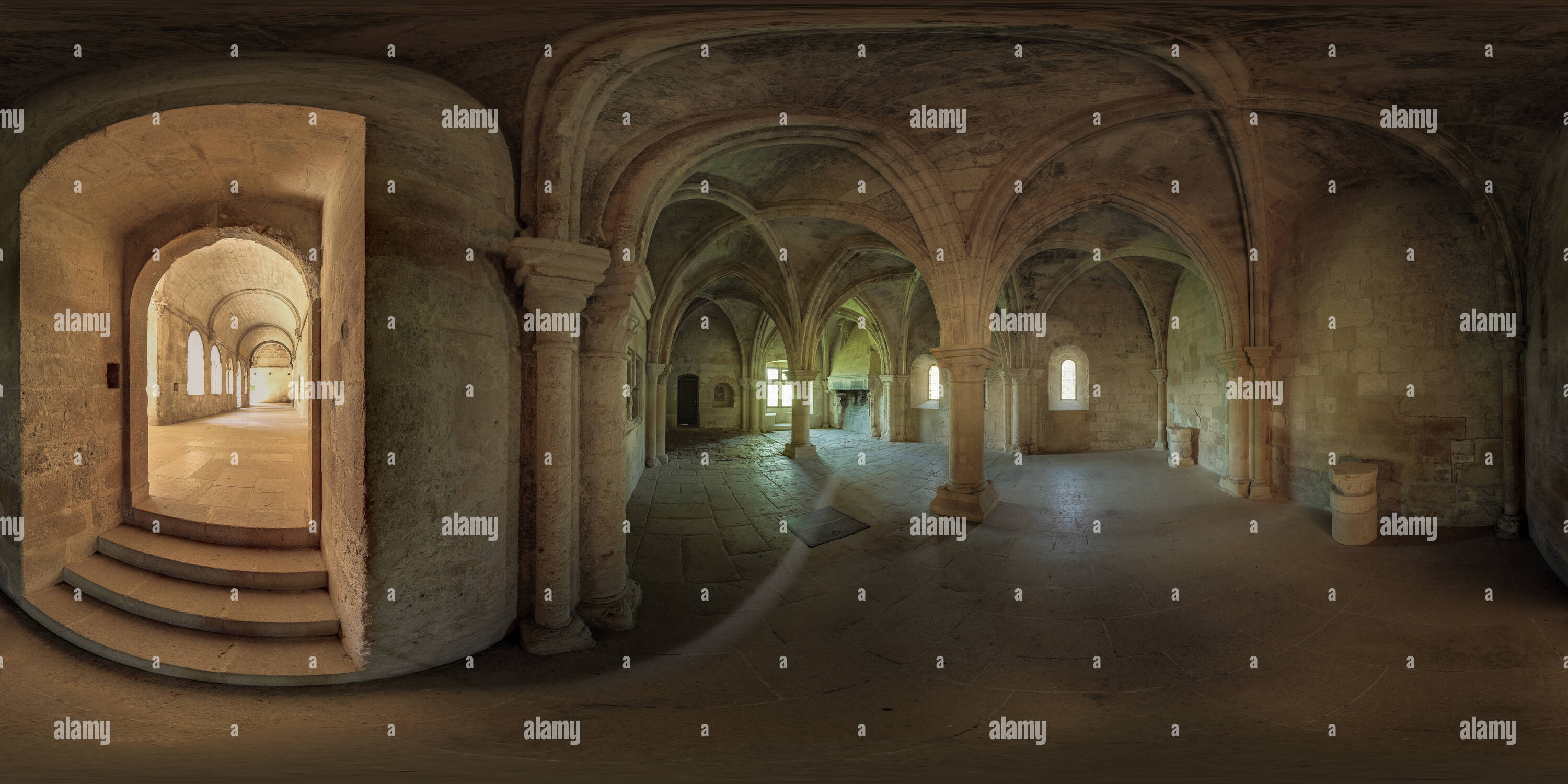 360° view of Monastery South of France - Alamy