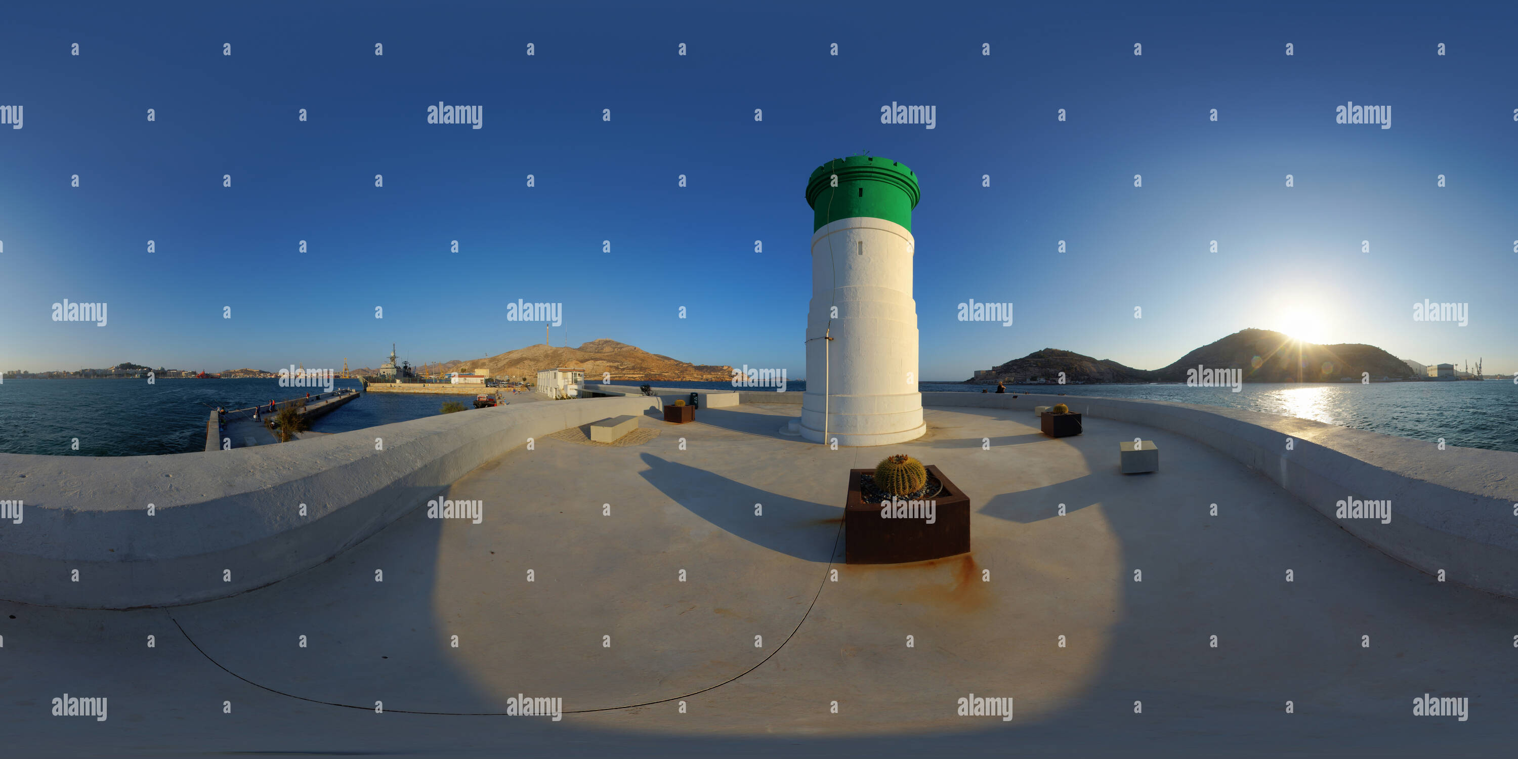 360° view of Lighthouse La Curra - Alamy