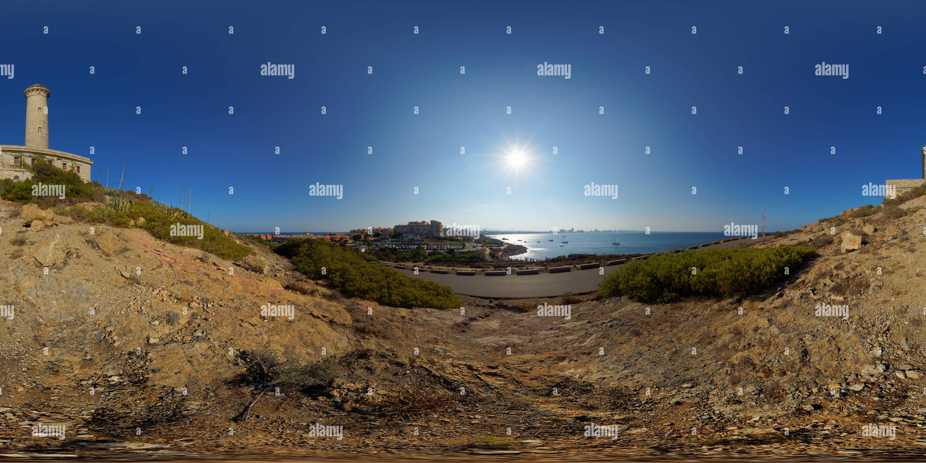 360° view of Lighthouse Capo de Palos - Alamy