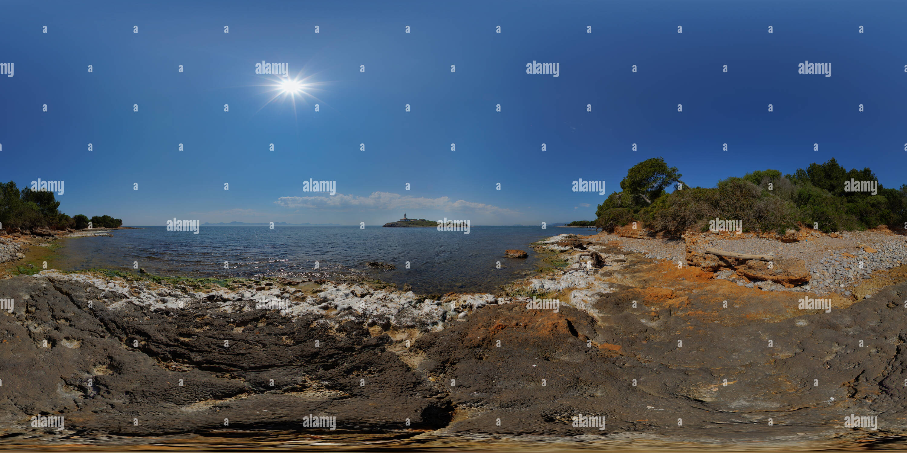360° view of Costa de Alcanada - Alamy