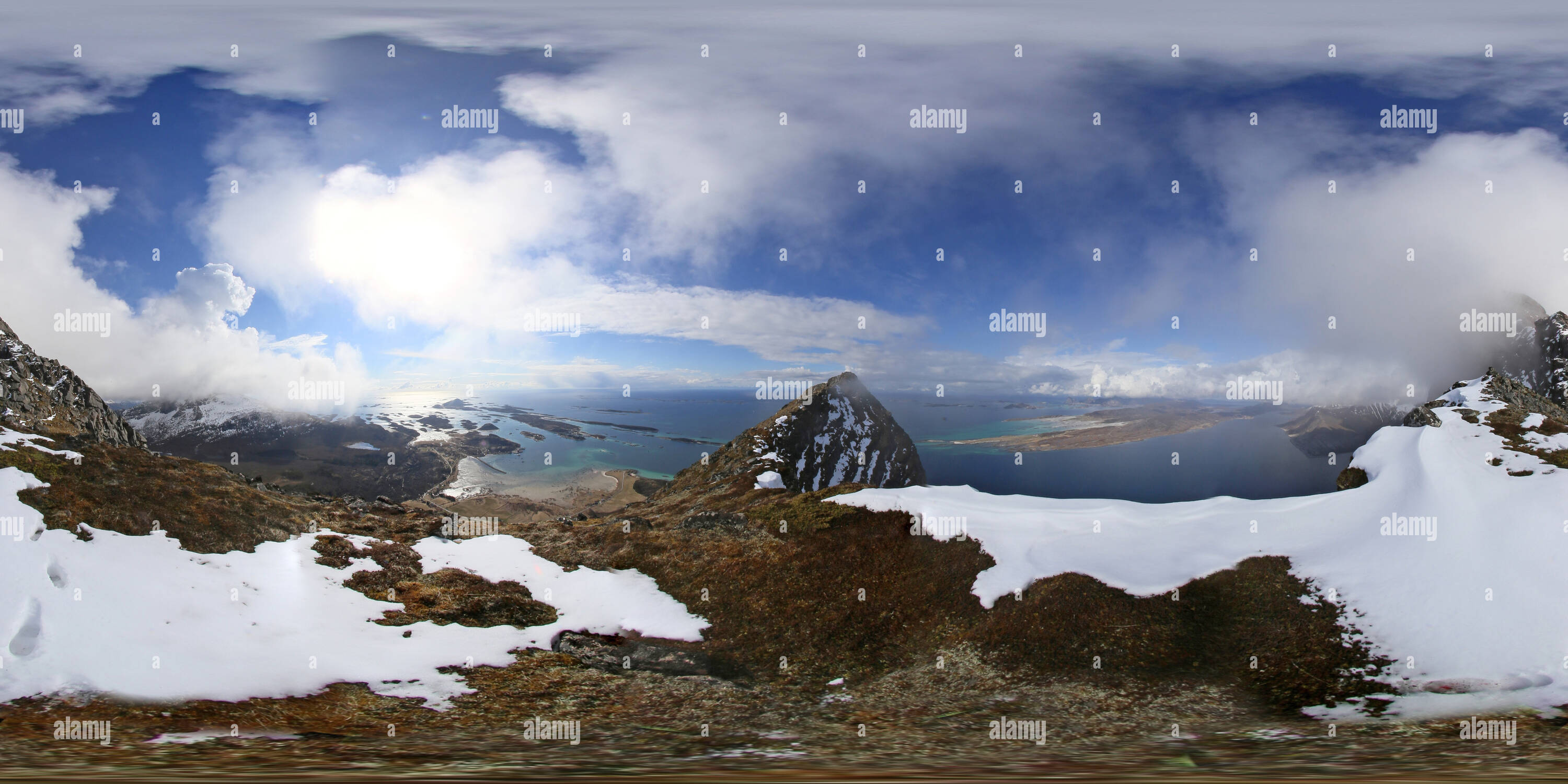 360° view of Nordskot view, Norway - Alamy