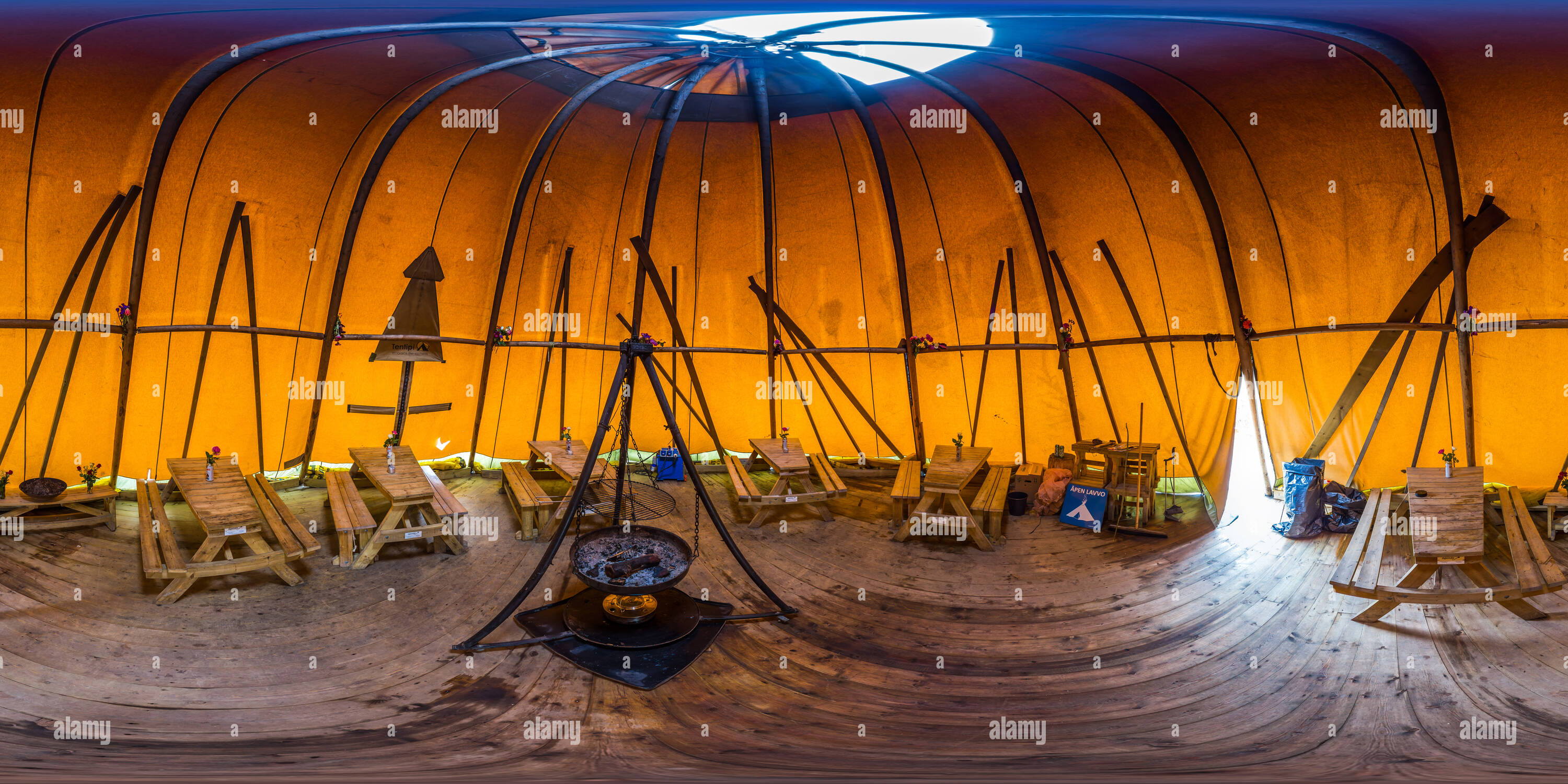 360° view of In the Lavvo, Narvik - Alamy