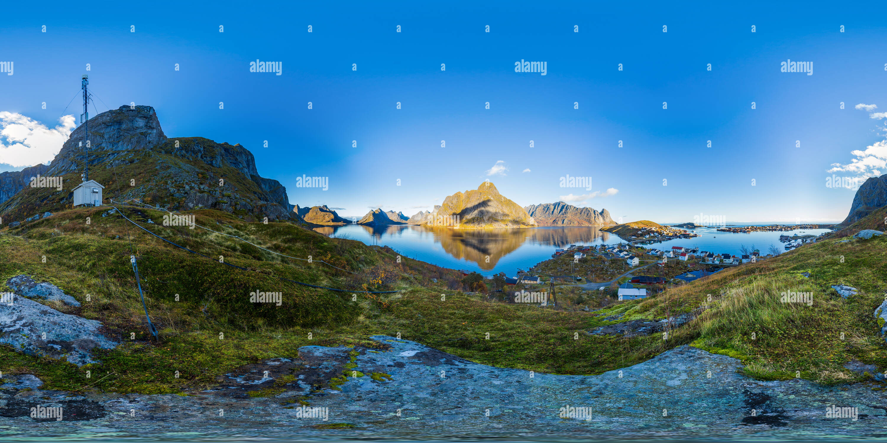 360° view of The Lofoten islands, Norway - Alamy