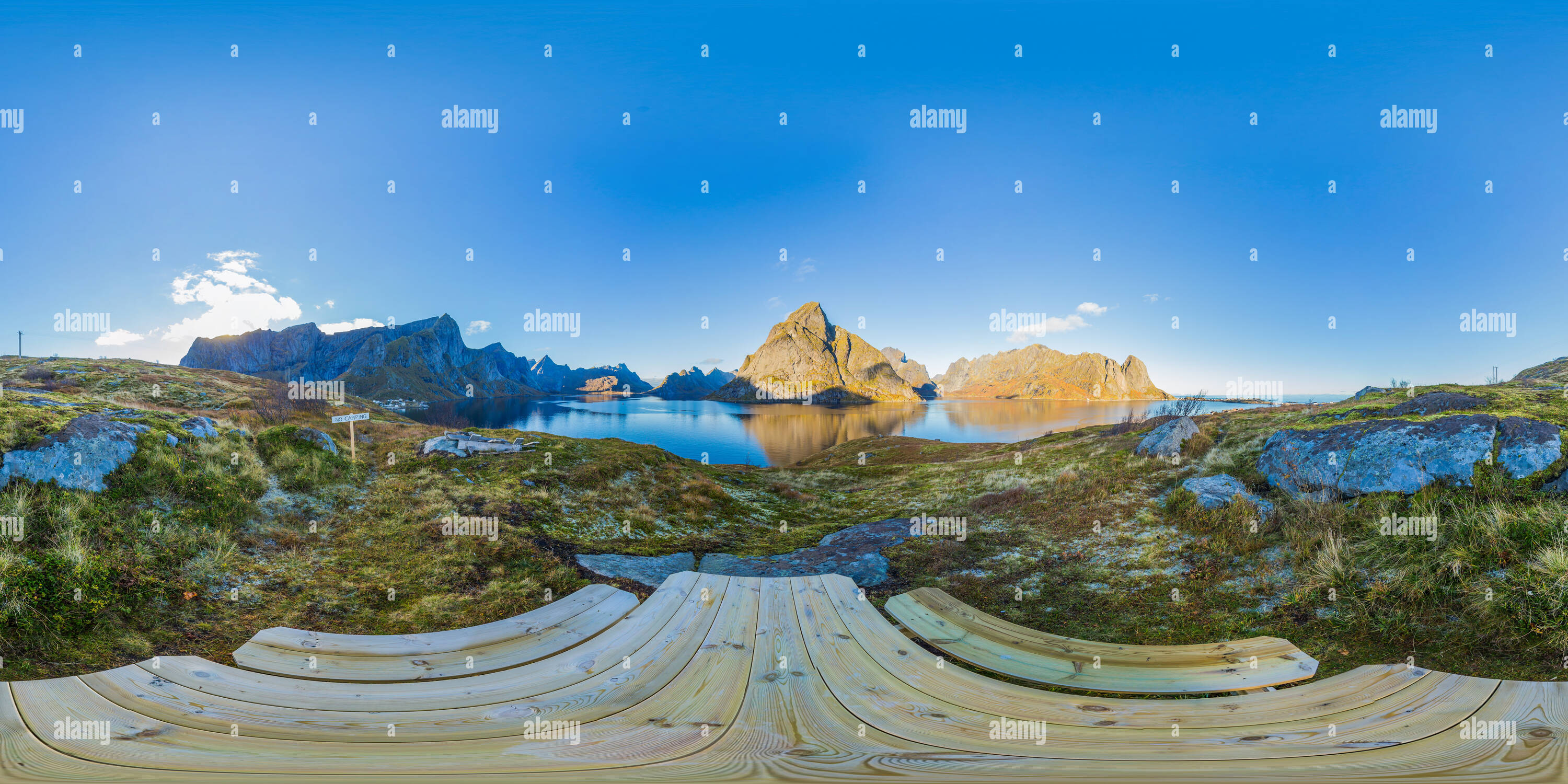 360° view of Magical landscape, Lofoten, Norway - Alamy