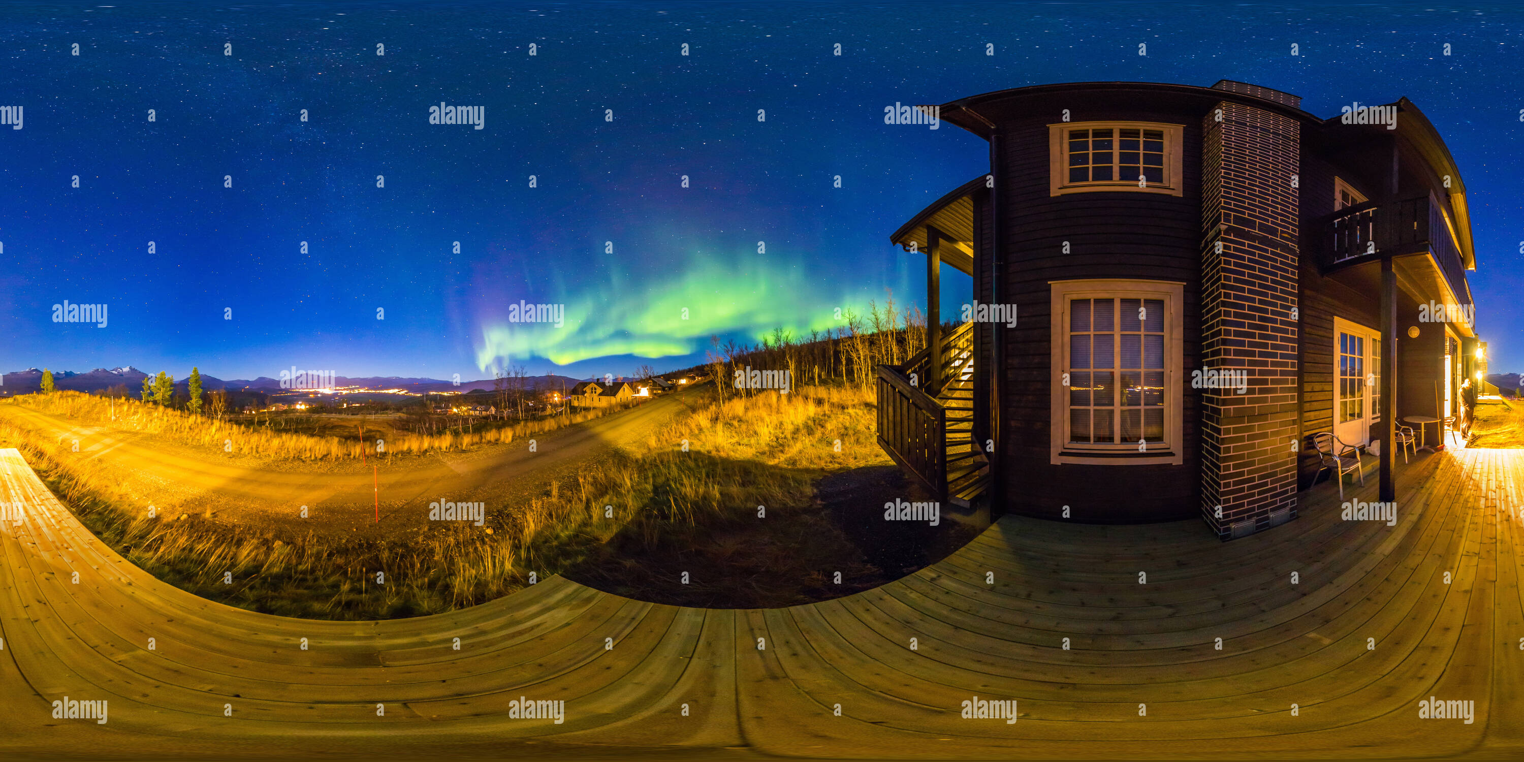 360° view of Ski resort Målselv Fjellandsby, Norway - Alamy