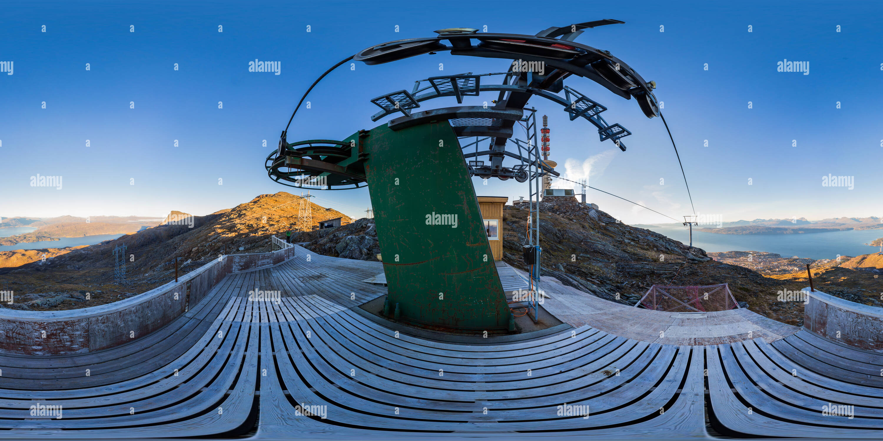 360° view of The ski lift, Narvik, Norway - Alamy