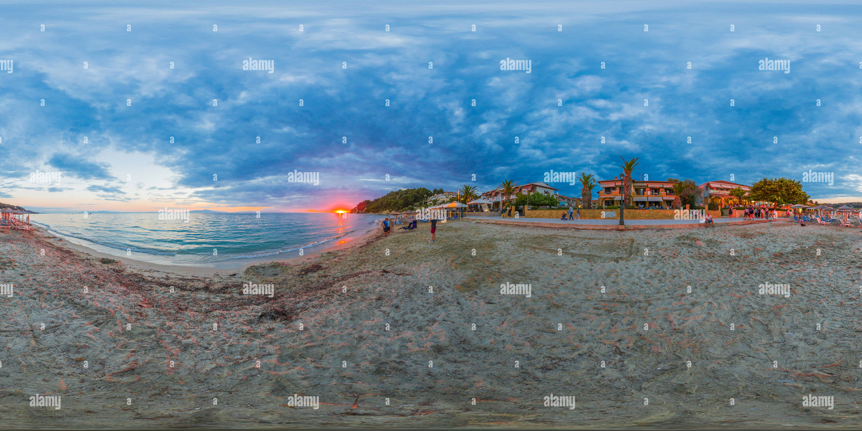 360° view of Sunset, Siviri, Greece - Alamy