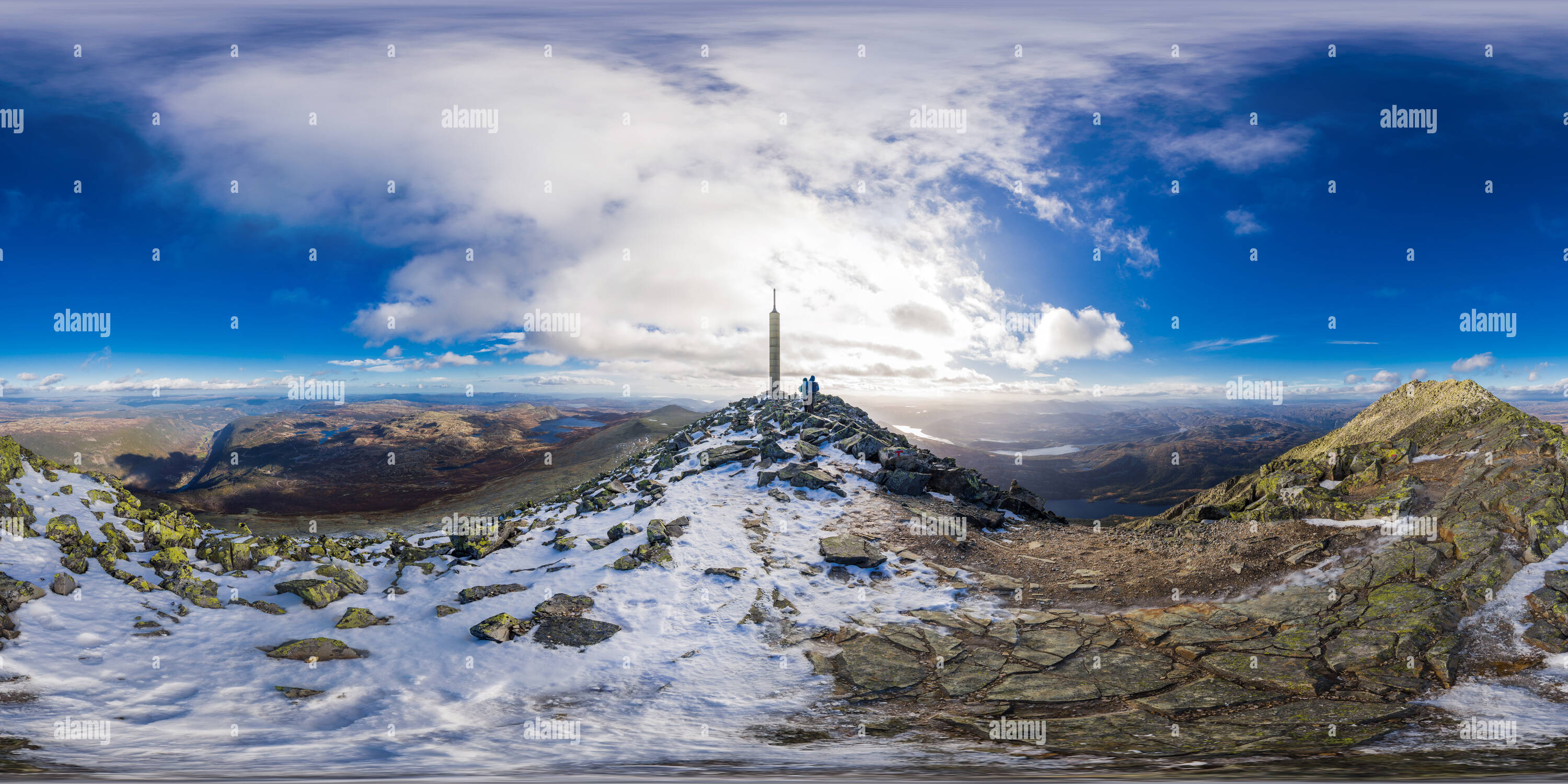 360° view of Gaustatoppen ( top of the Gausta mountain), Norway - Alamy