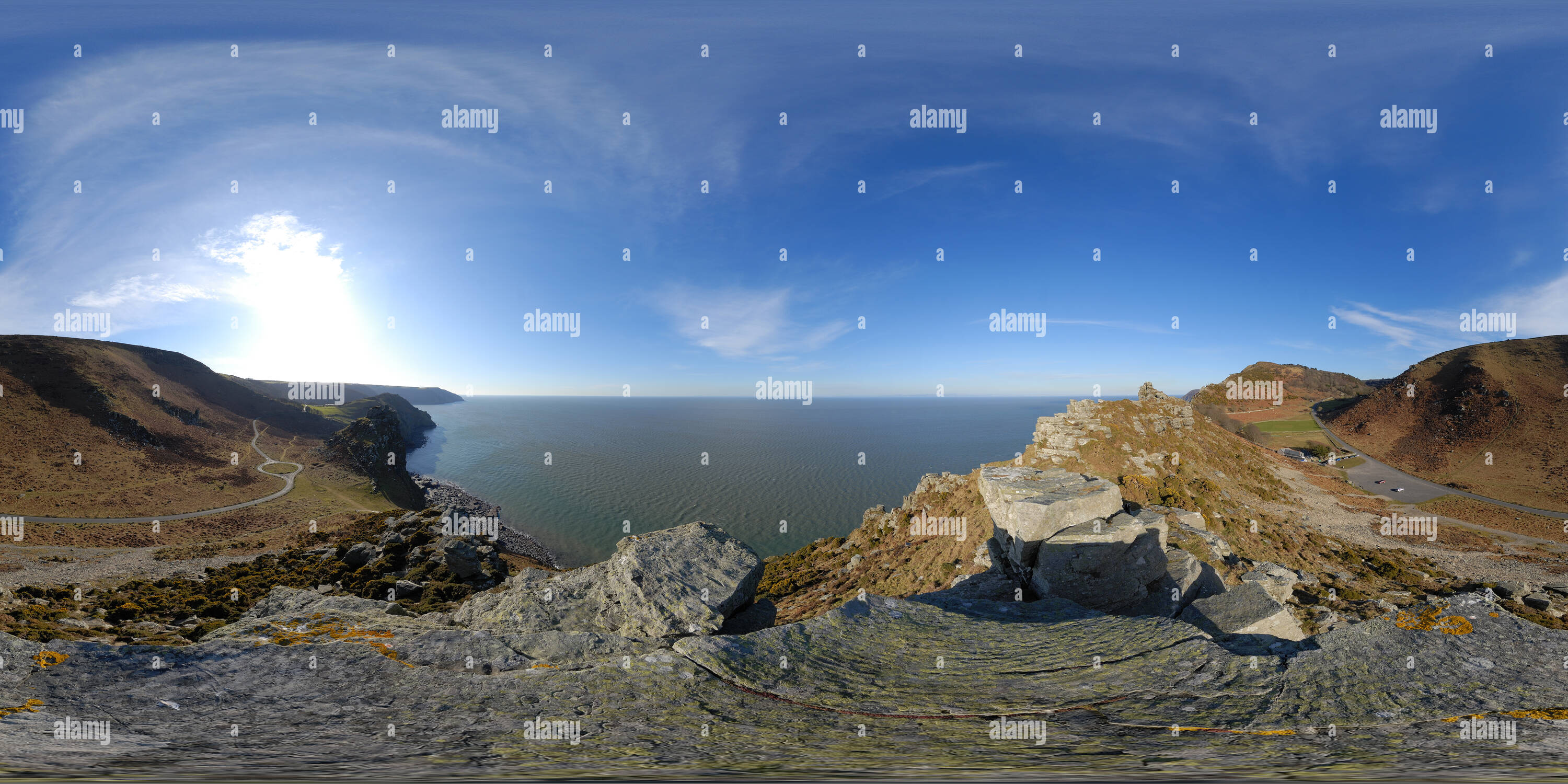 360° view of Valley Of Rocks Exmoor - Alamy