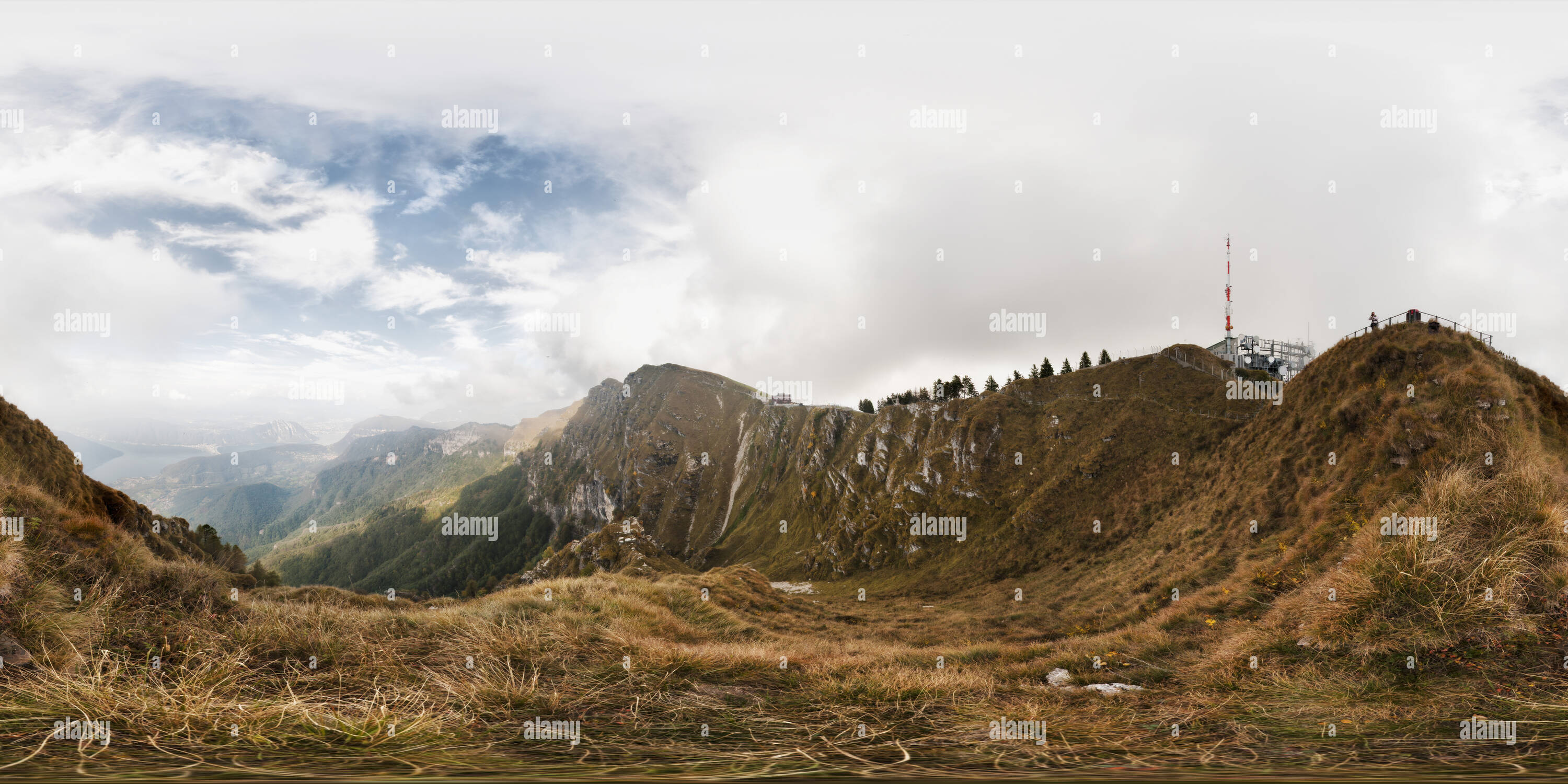 360° view of vetta del Monte Generoso - Alamy