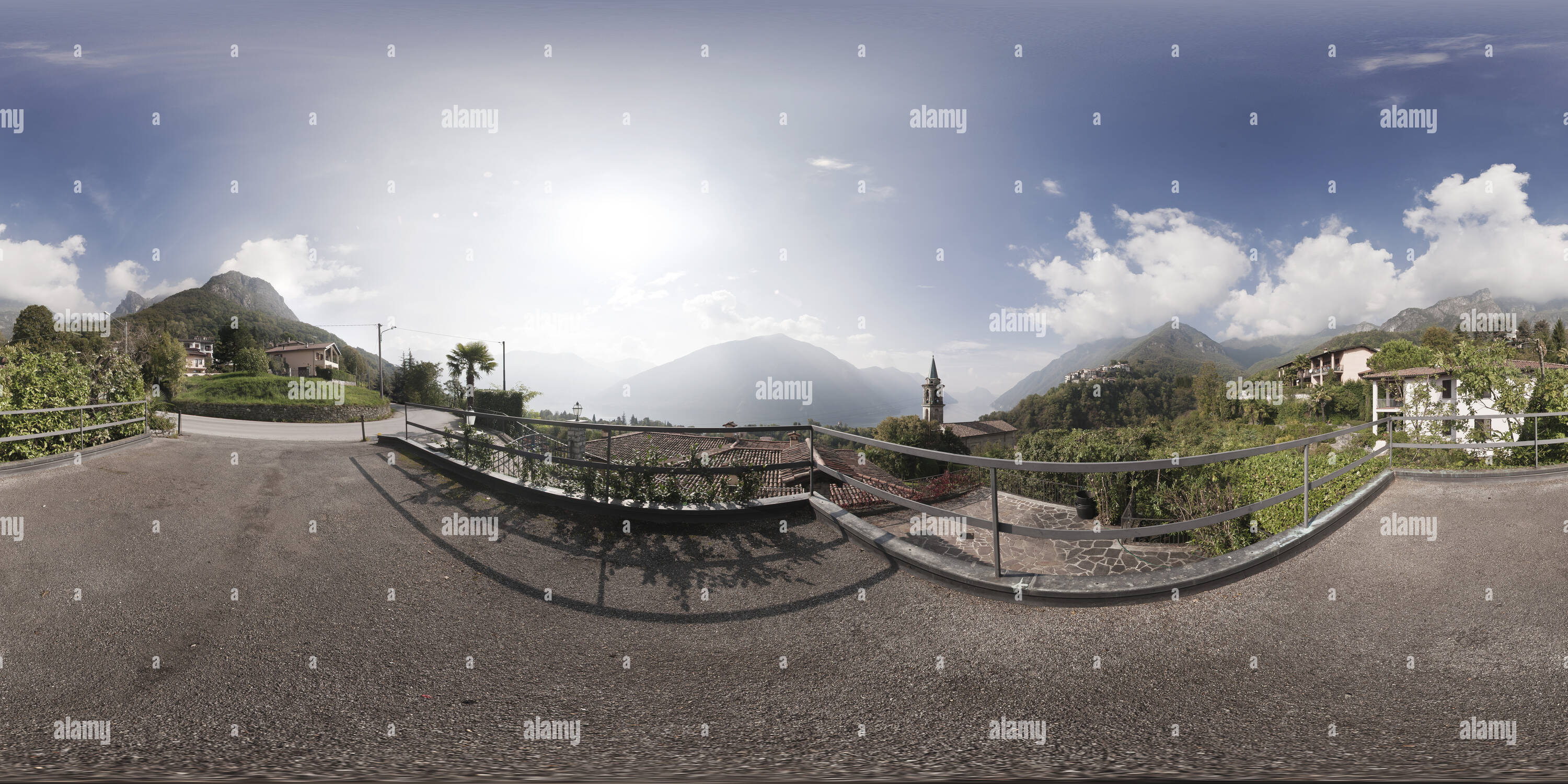 360° view of frazione di Castello a Valsolda - Alamy