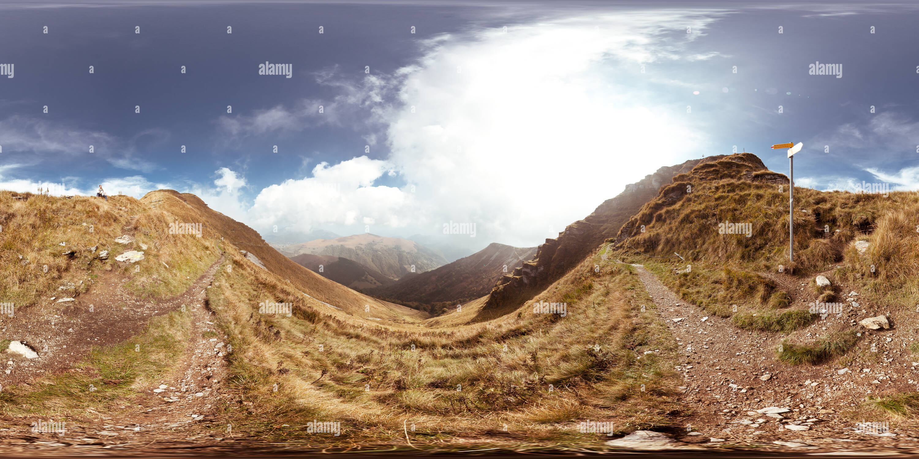360° view of pendici del monte Generoso - Alamy