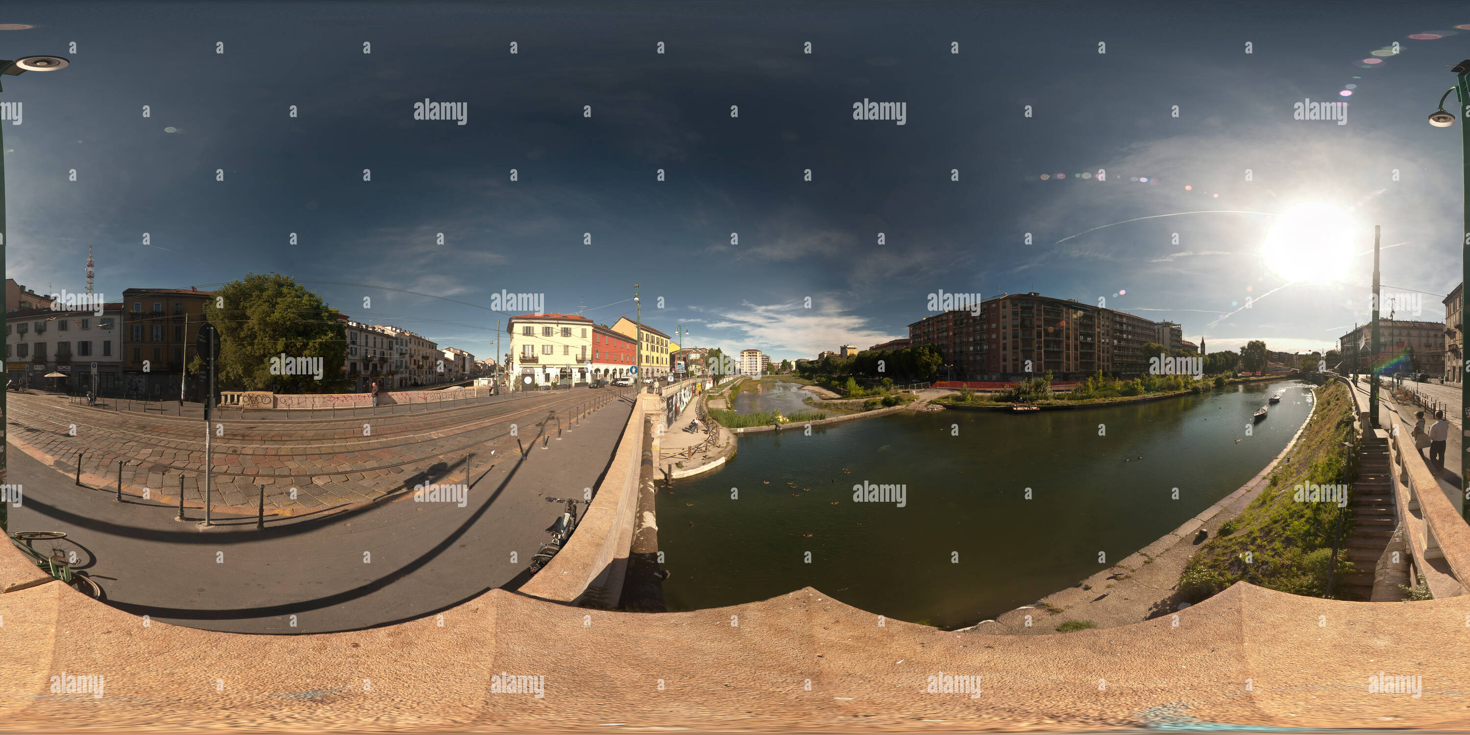 360° view of Darsena di Milano - Alamy