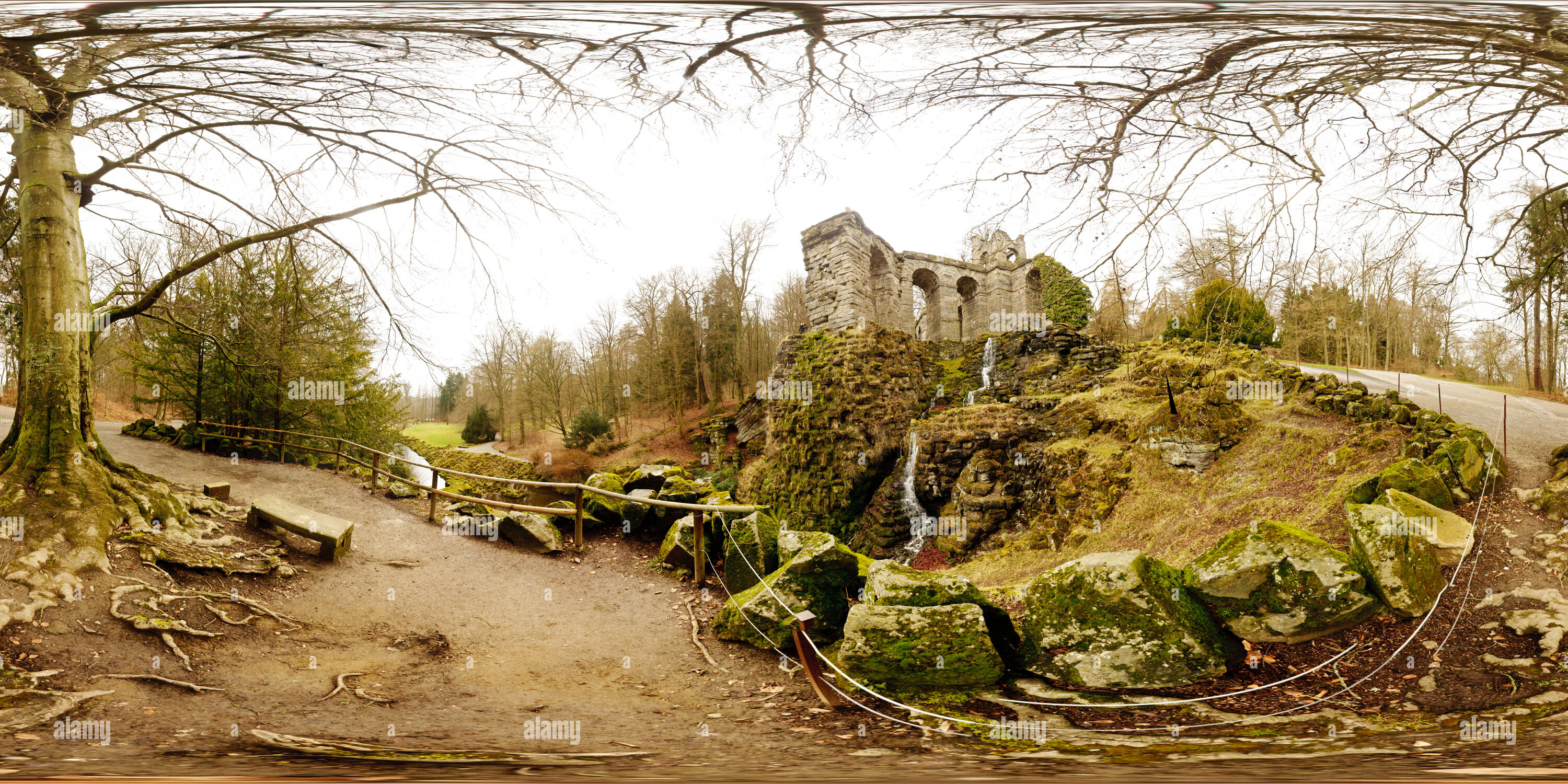 360° view of aquaduct bergpark in Kassel - Alamy
