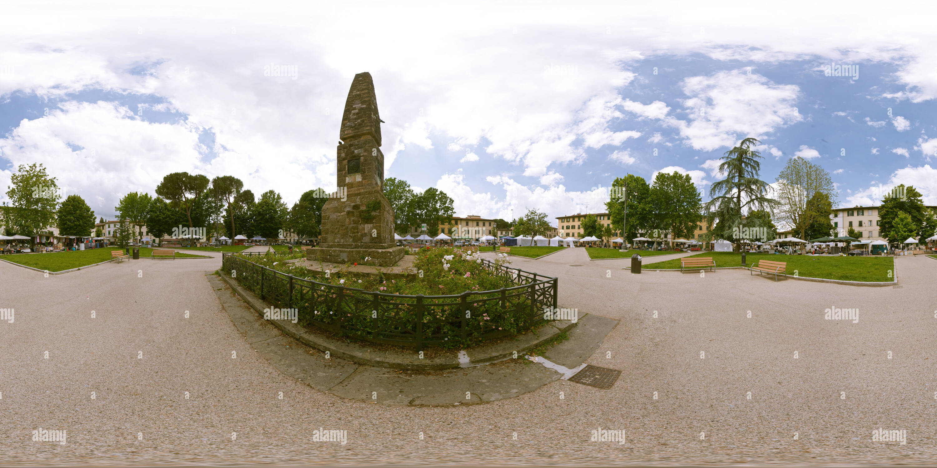 360° view of Galluzzo - Piazza Acciaiuoli - Alamy