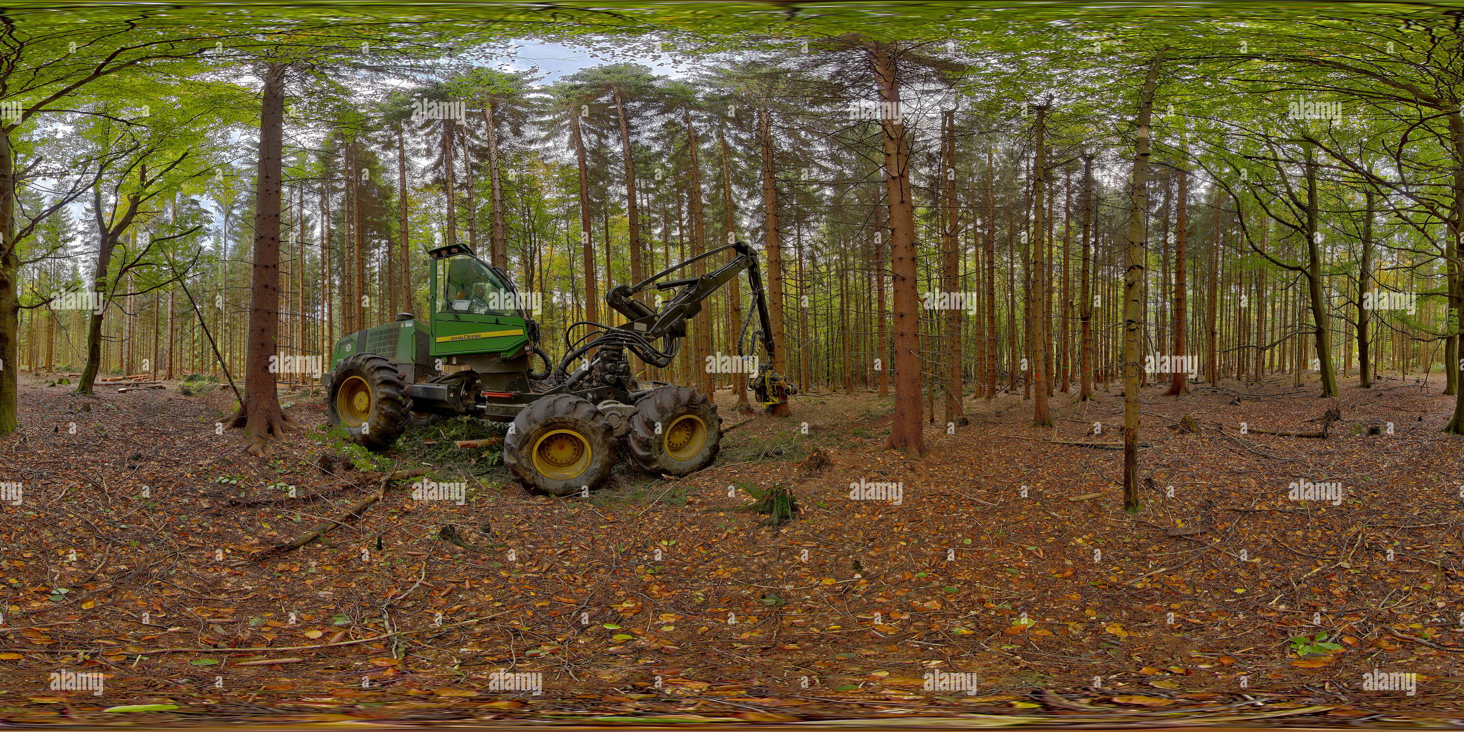 360° view of Man at work - Alamy